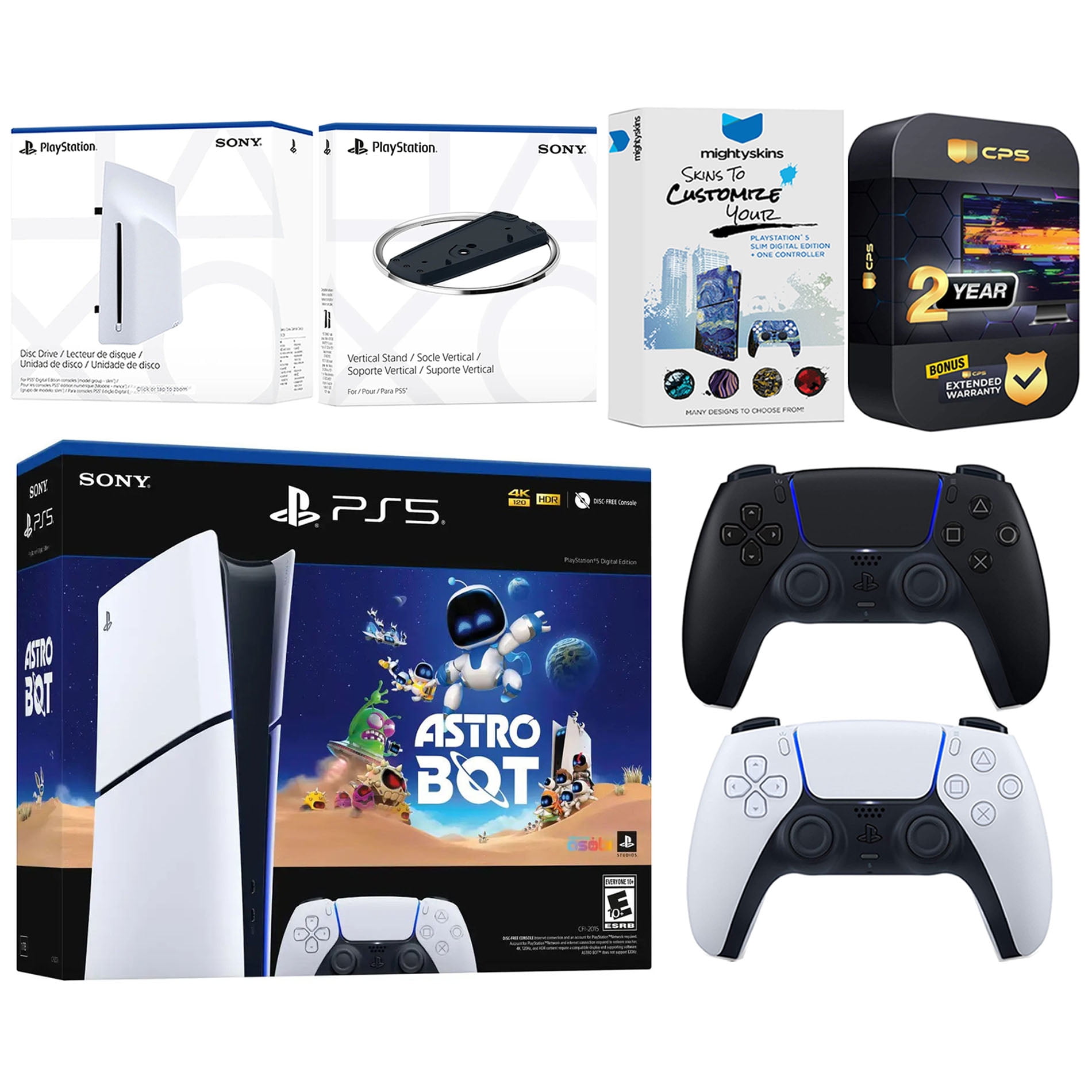 Sony PlayStation 5 Astro Bot Slim Digital Bundle with Disc Drive, Extra ...