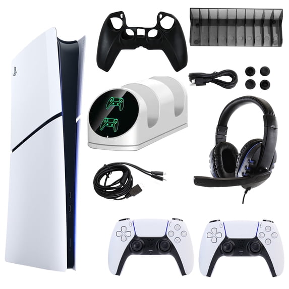 Sony PlayStation 5 Digital Version, Extra Dualsense Controller & PS5 ...