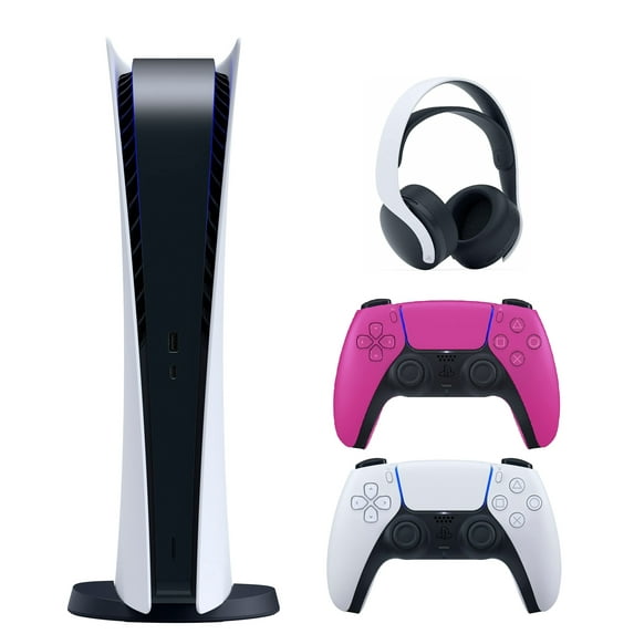 Sony PlayStation 5 Digital Edition Console with PS5 Pink DualSense ...