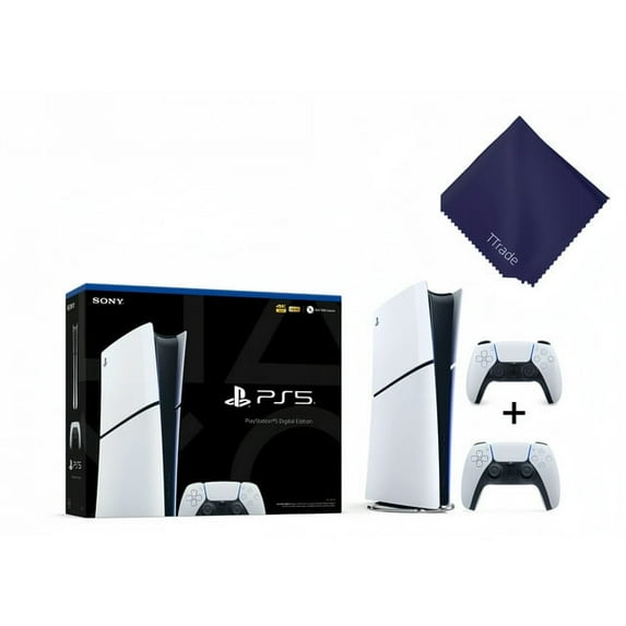 Sony PlayStation_5 Digital Edition Slim Console with Extra DualSense ...