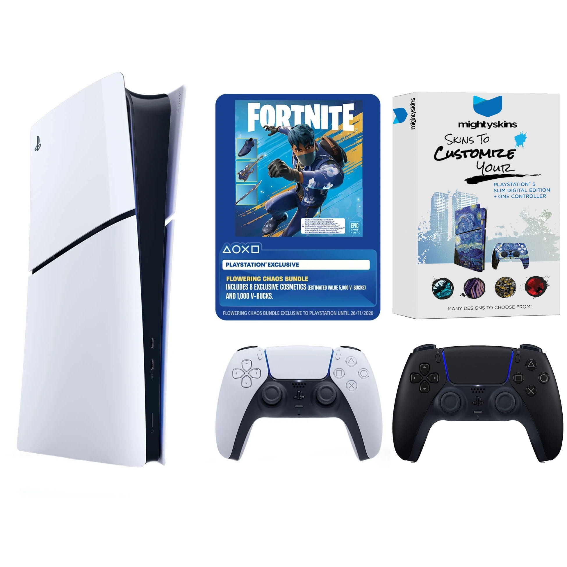 Sony PlayStation 5 Digital Fortnite Flowering Chaos Bundle with Extra ...