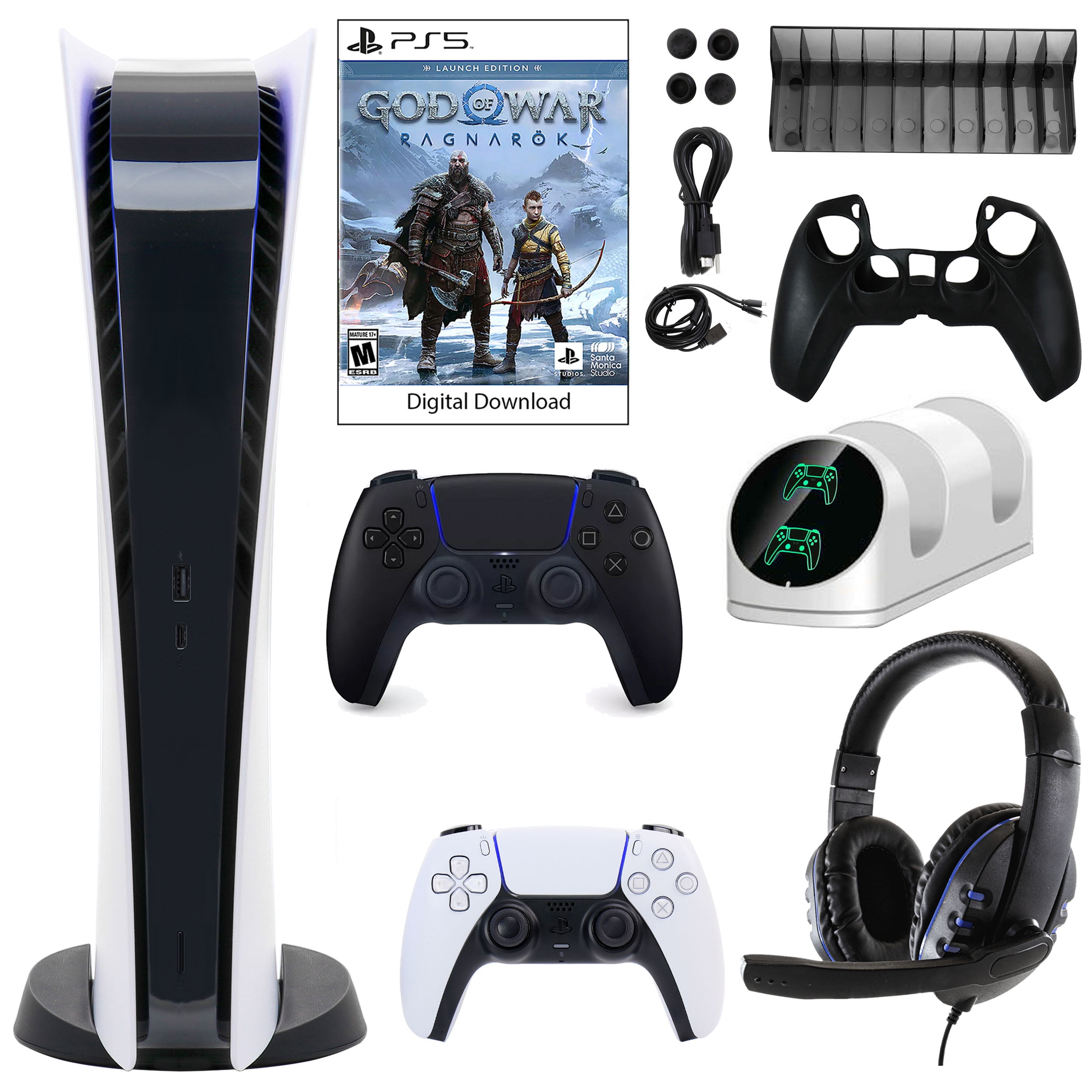 Sony PlayStation 5 Digital Console with Extra Dualsense Controller and ...