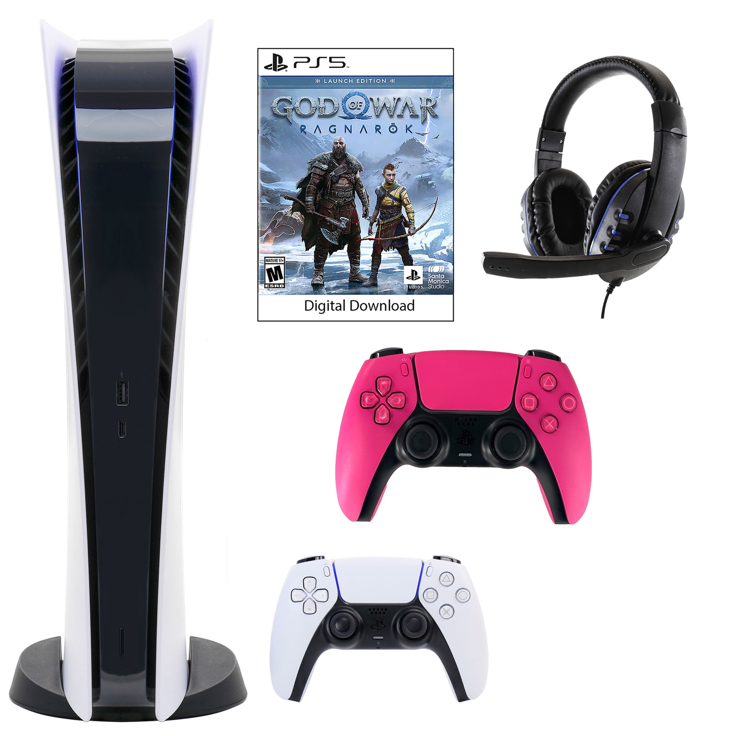 Sony PlayStation 5 Digital Console with w/God of War: Ragnarok Download ...
