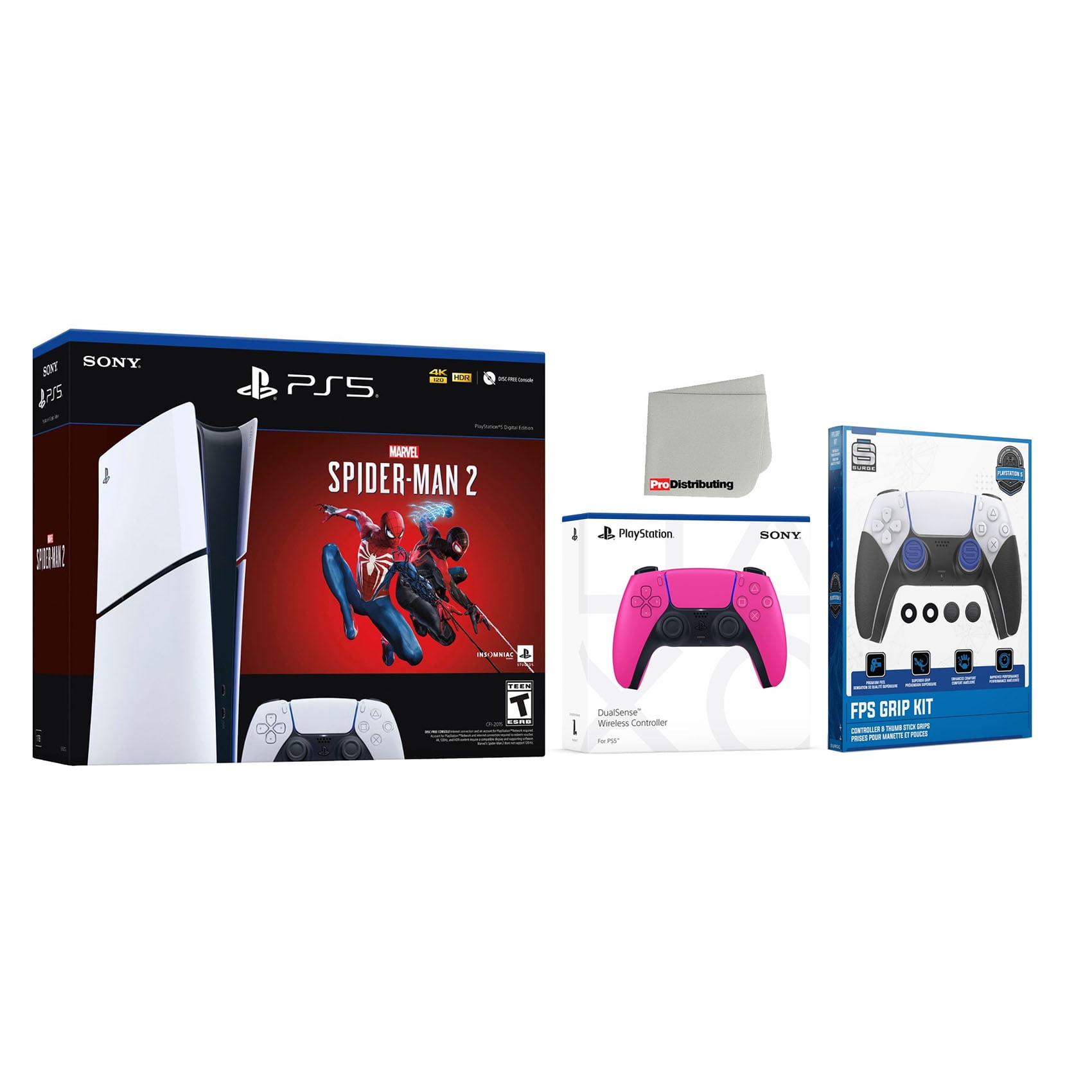 Sony PlayStation 5 Digital Slim Marvel’s Spider-Man 2 Bundle with Extra ...