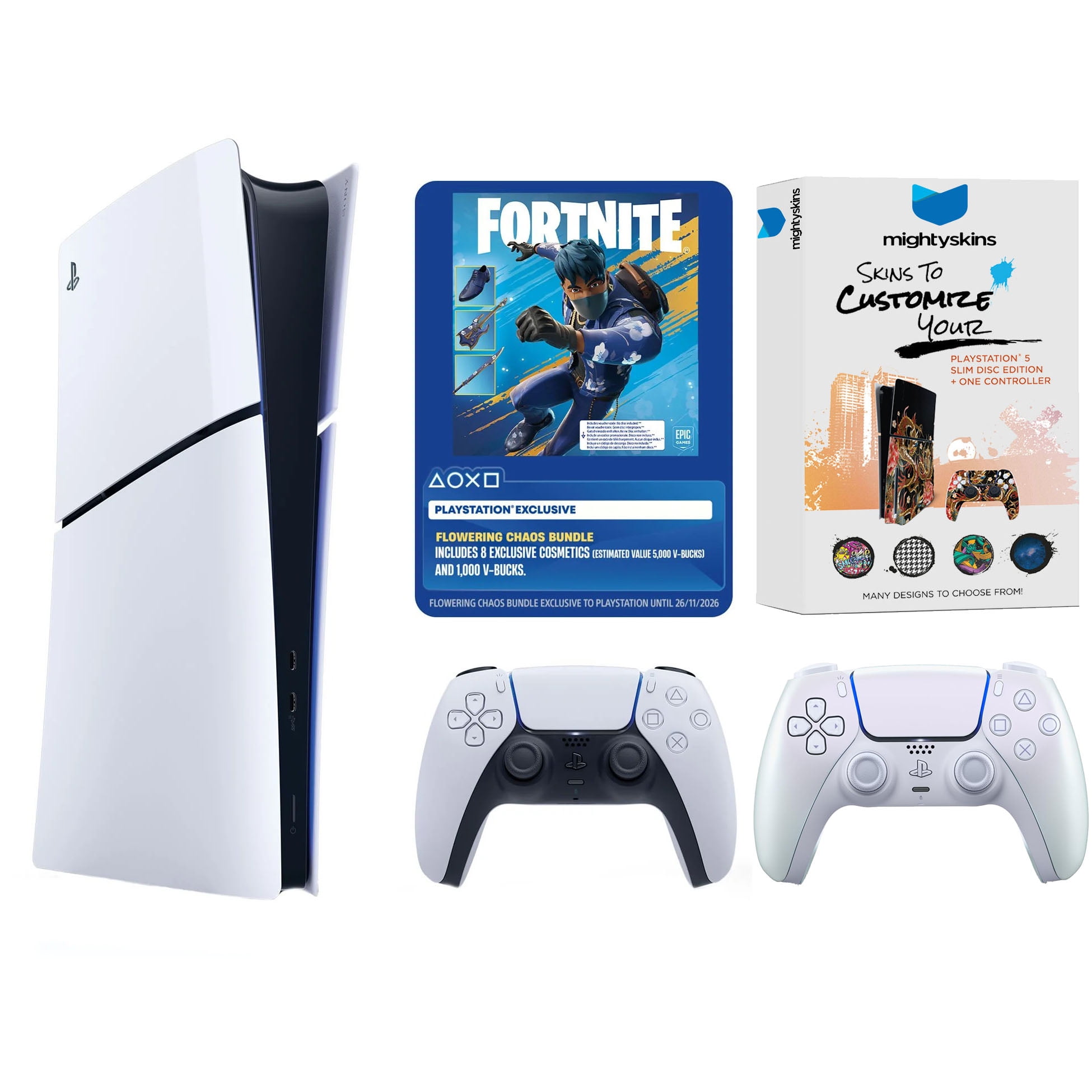 Sony PlayStation 5 Disc Fortnite Flowering Chaos Bundle with Extra ...