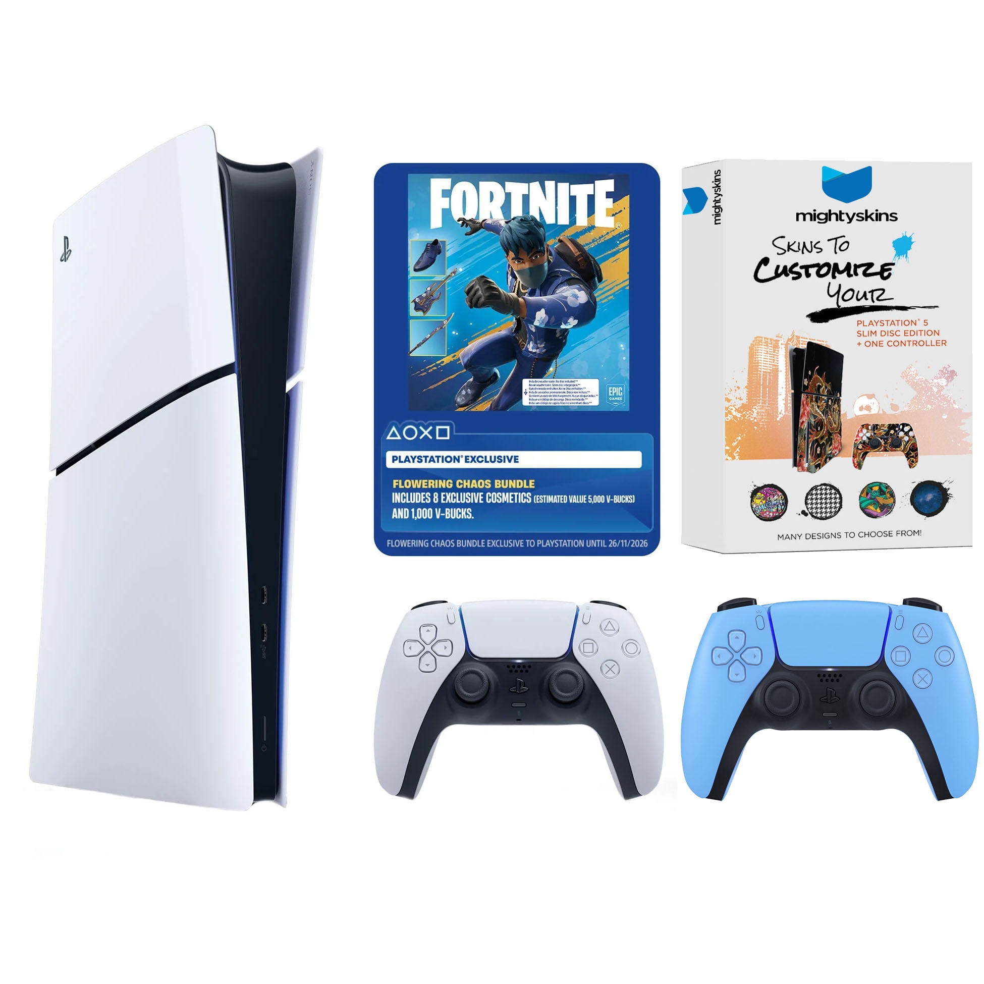 Sony PlayStation 5 Disc Fortnite Flowering Chaos Bundle with Extra ...