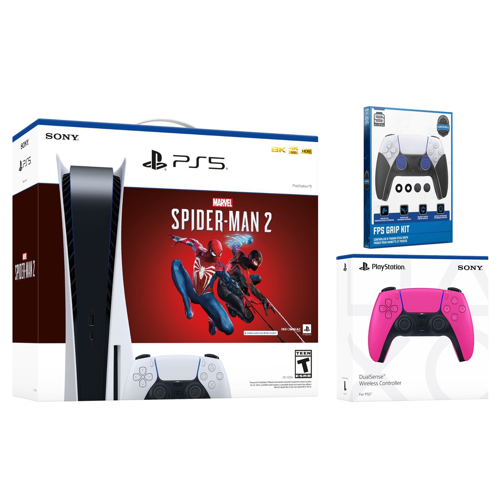 Sony PlayStation 5 Disc Marvel’s Spider-Man 2 Bundle with Extra Nova ...