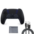 Sony PS5 DualSense Wireless Controller, Black with 10ft USB-C Cable ...