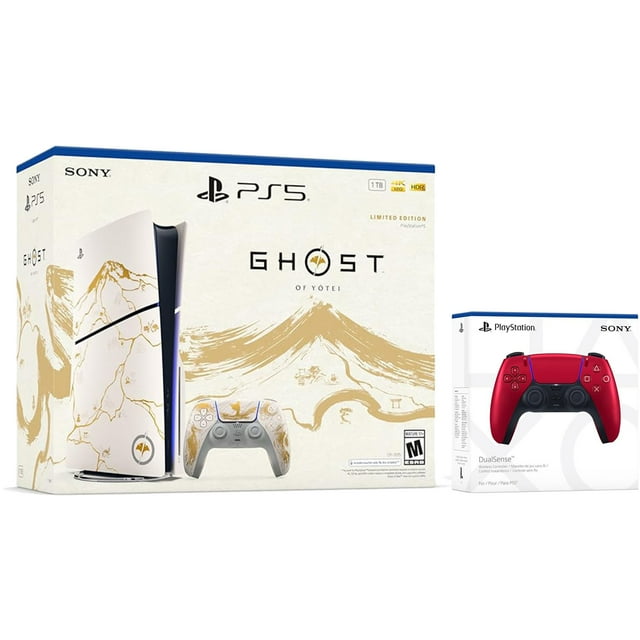 Sony PlayStation 5 Ghost of Yotei Disc Bundle + Extra Controller ...