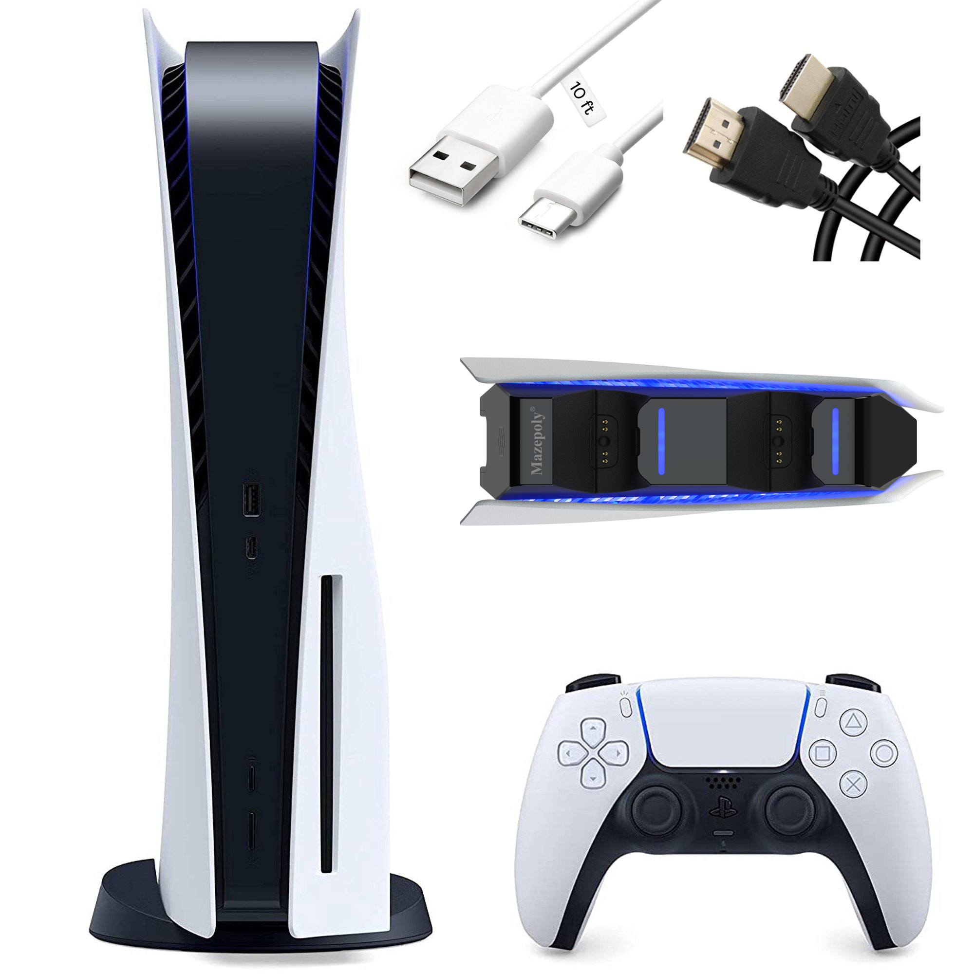 Sony PlayStation 5 Console (PS5 Disc Console) Disk Version Including ...