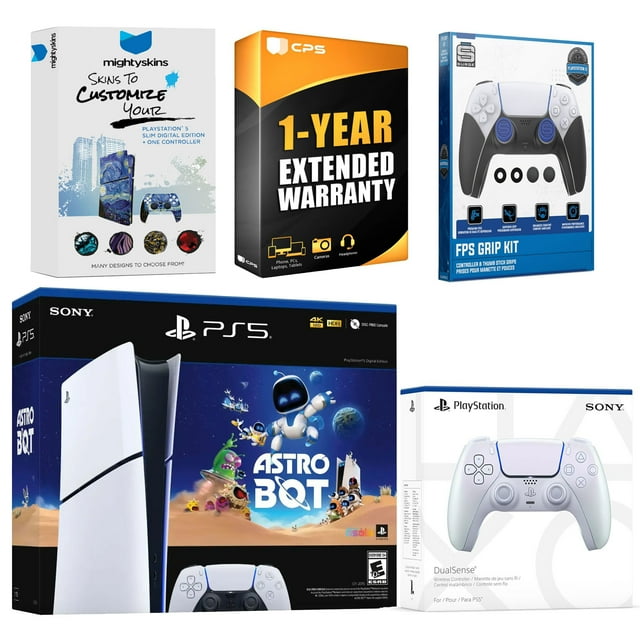 Sony PlayStation 5 Slim Digital Astro Bot Bundle with Extra Chroma ...