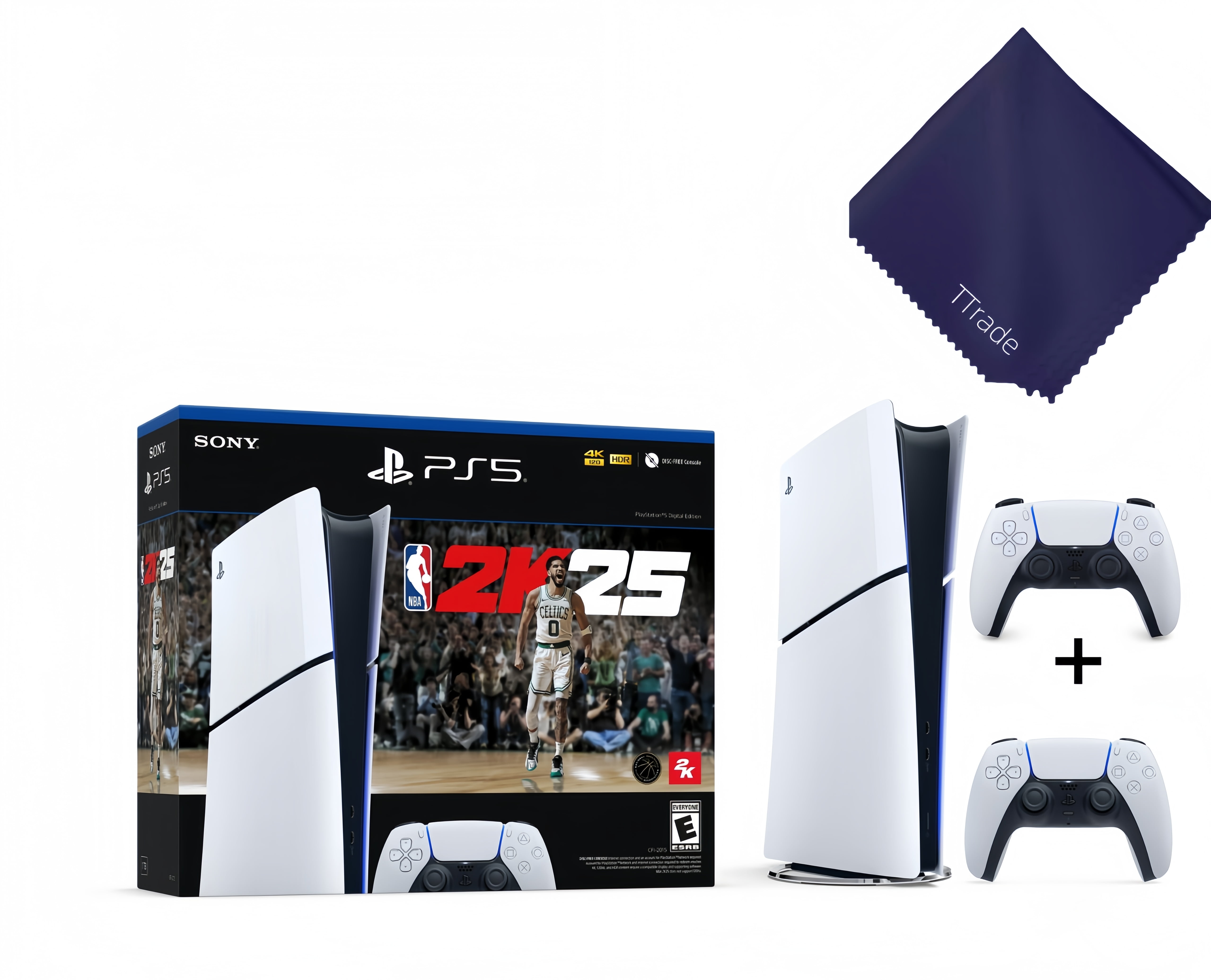 Sony PlayStation_5 Slim Digital Edition Bundle with NBA 2K25 & Extra ...
