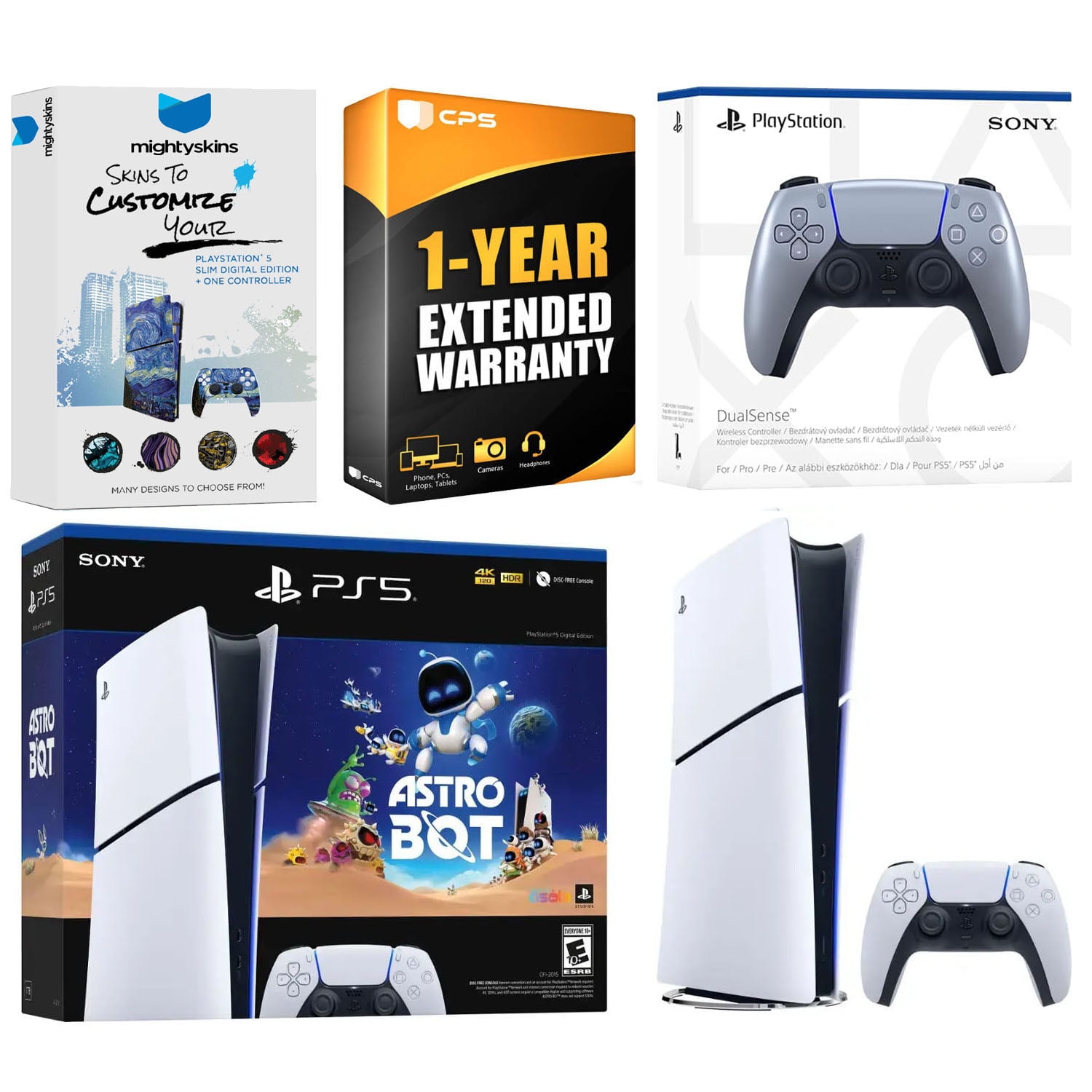 Sony PlayStation 5 Slim Disc PS5 Astro Bot Bundle with Extra Sterling ...