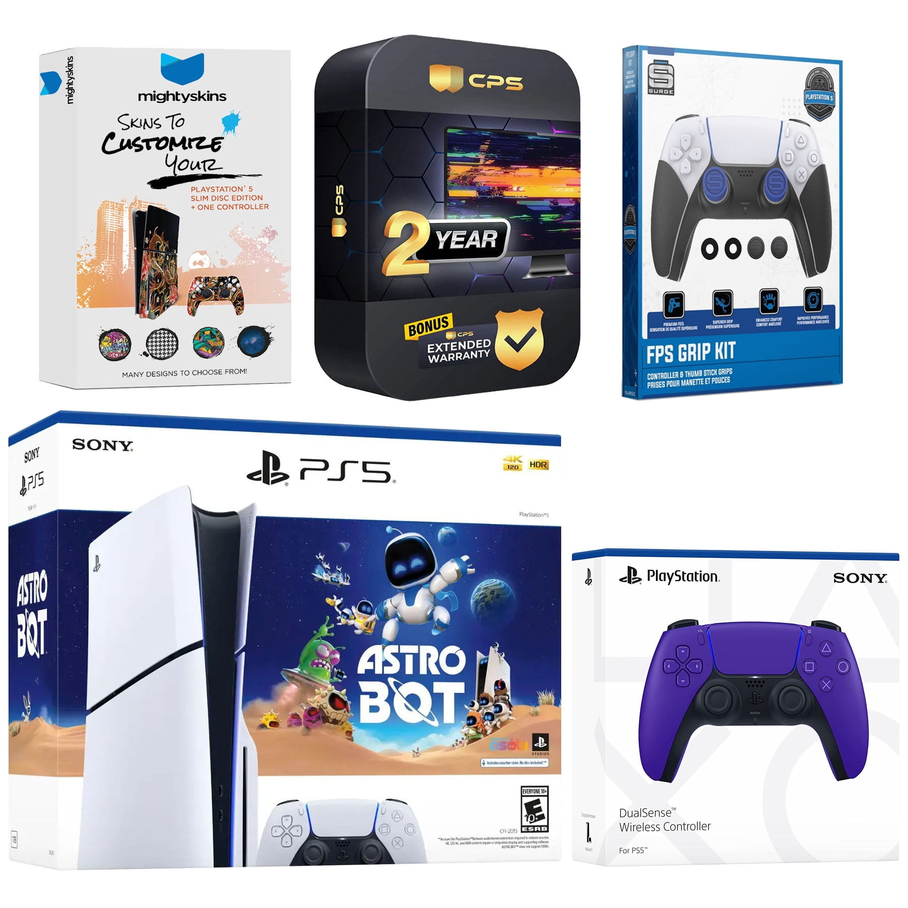 Sony PlayStation 5 Slim Disc Astro Bot Bundle with Extra Galactic ...