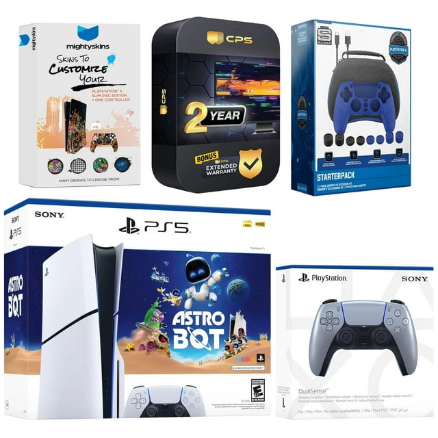 Sony PlayStation 5 Slim Disc Astro Bot Bundle with Extra Sterling ...