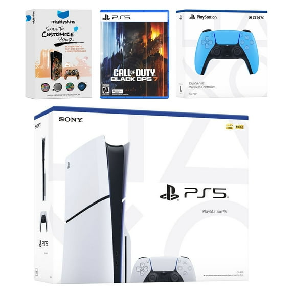Sony PlayStation 5 Slim Disc Bundle with Call of Duty Black Ops 7 Game ...