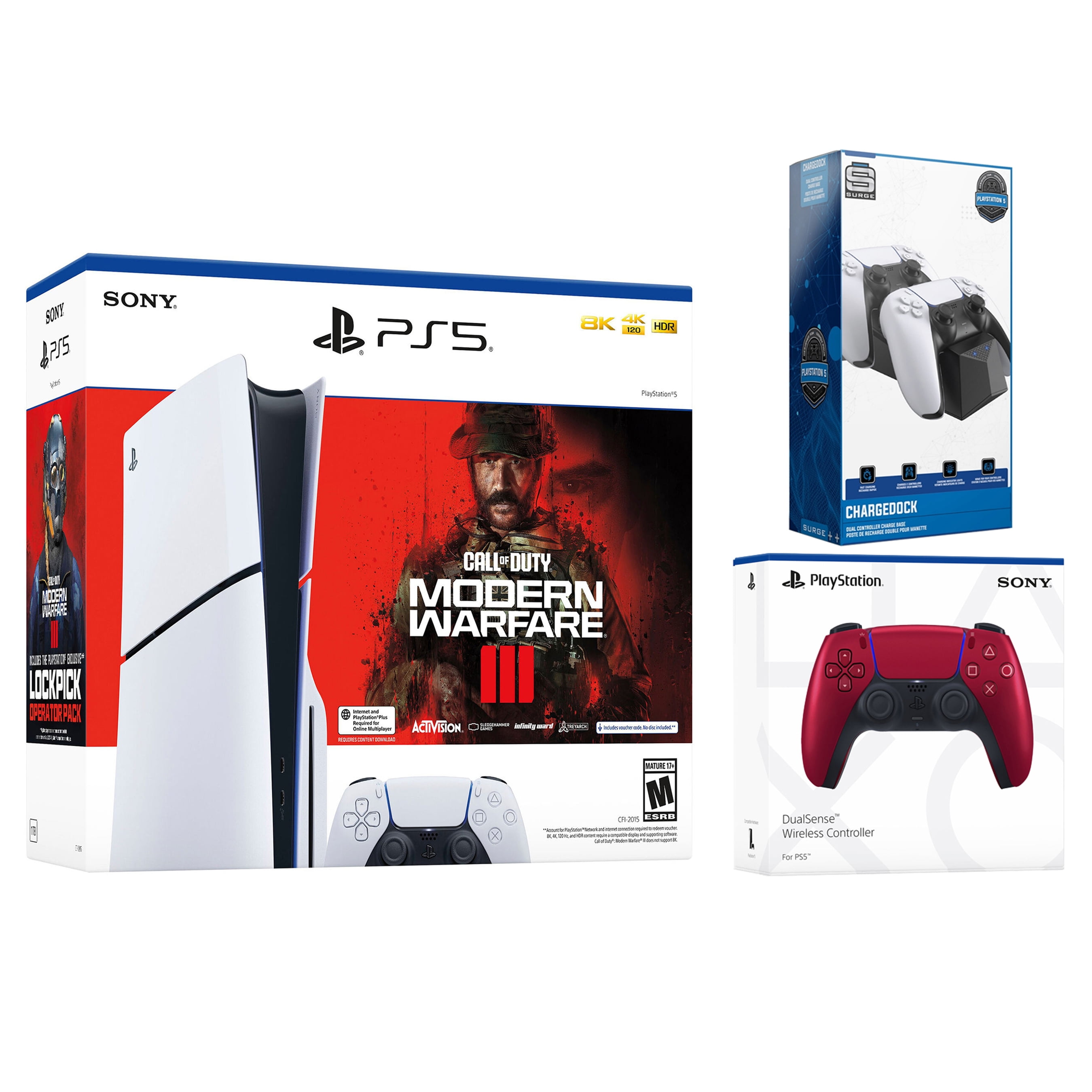 Sony PlayStation 5 Slim Bundle: COD Modern Warfare 3, Extra Volcanic ...
