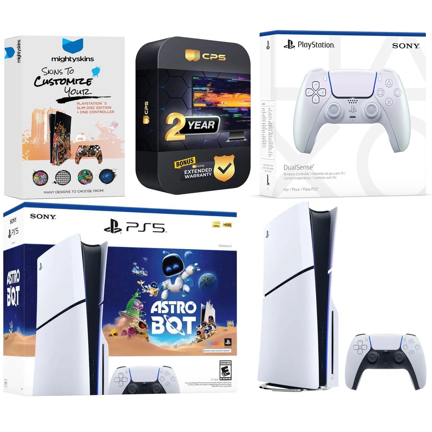 Sony PlayStation 5 Slim Disc PS5 Astro Bot Bundle with Extra Chroma ...