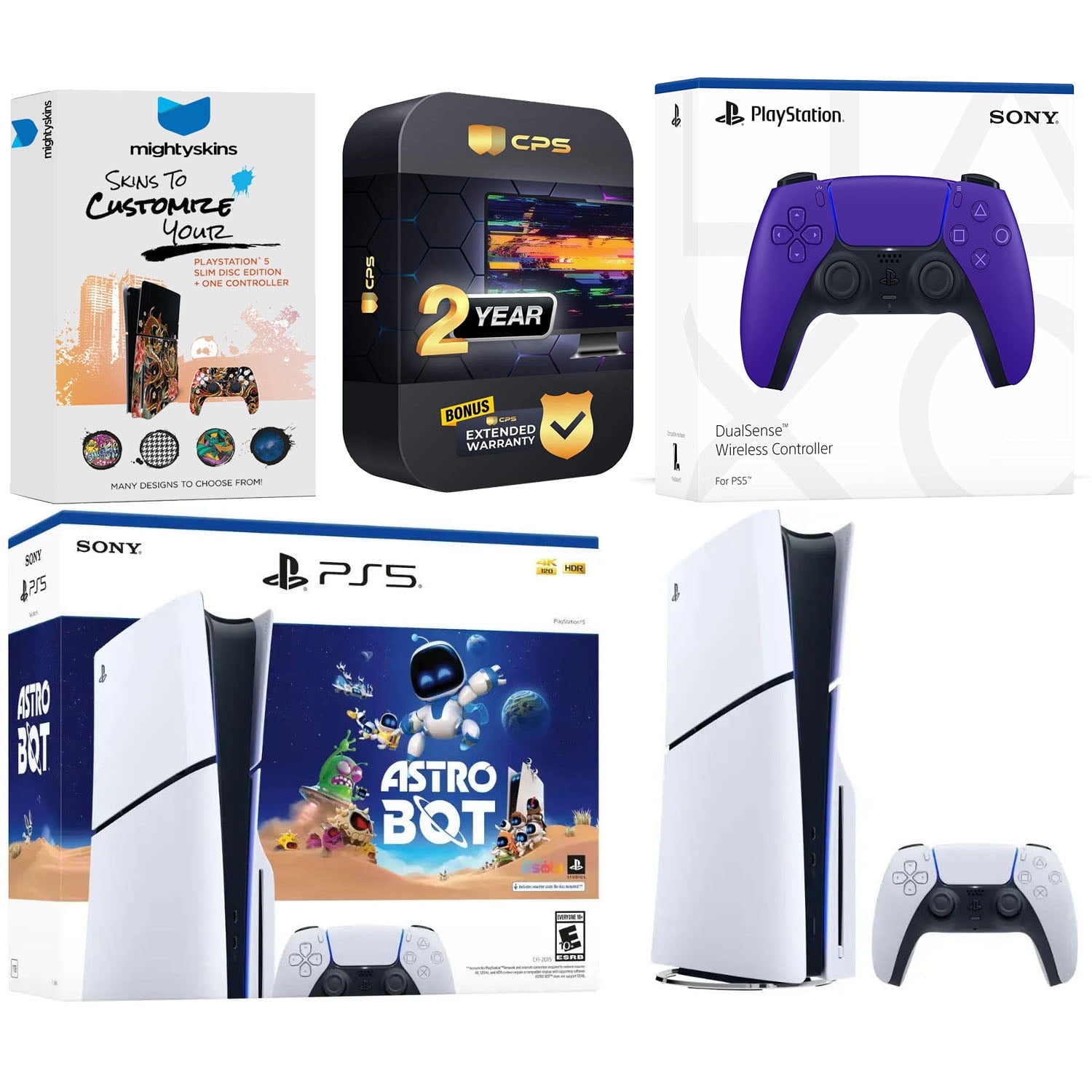 Sony PlayStation 5 Slim Disc PS5 Astro Bot Bundle with Extra Galactic ...
