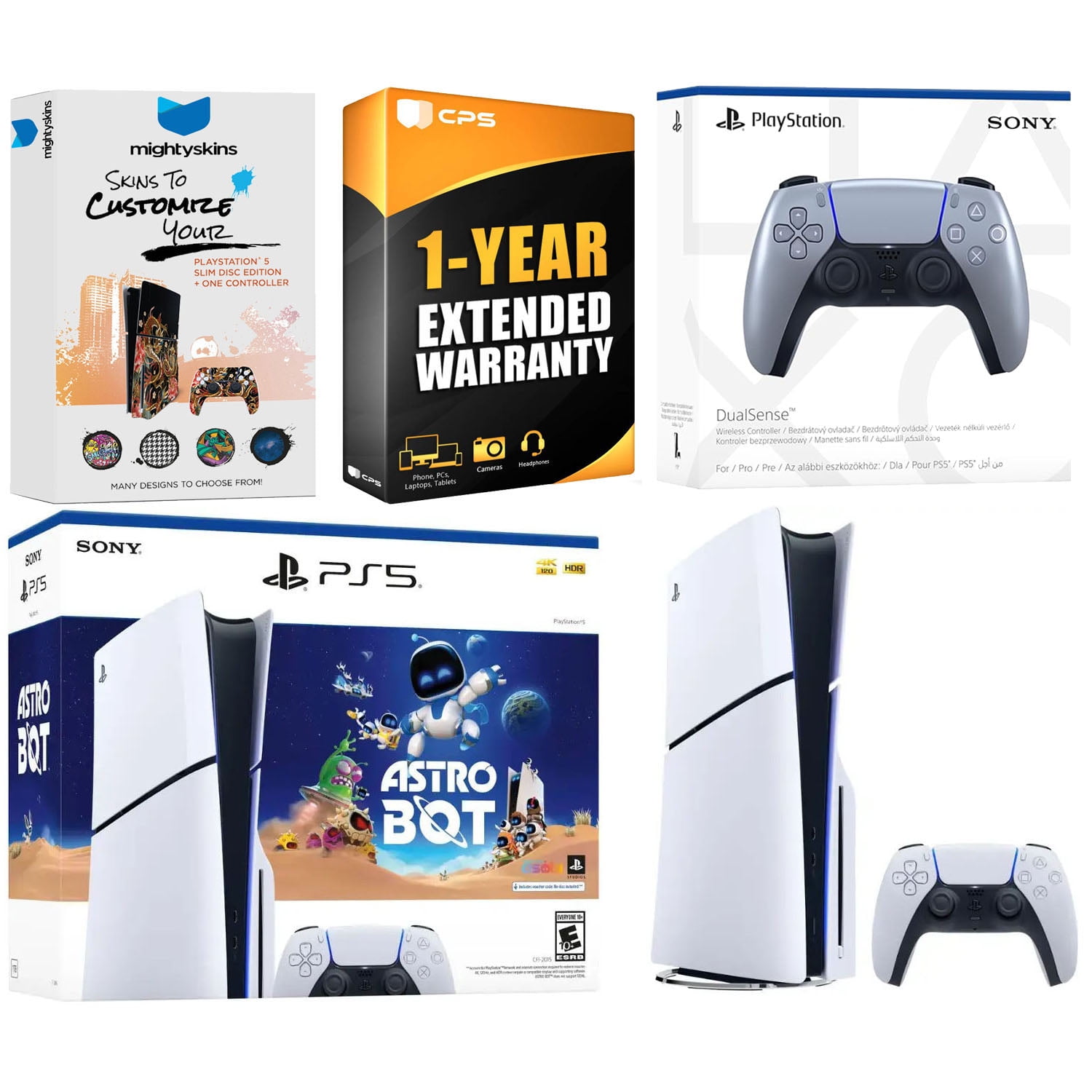 Sony PlayStation 5 Slim Disc PS5 Astro Bot Bundle with Extra Sterling ...