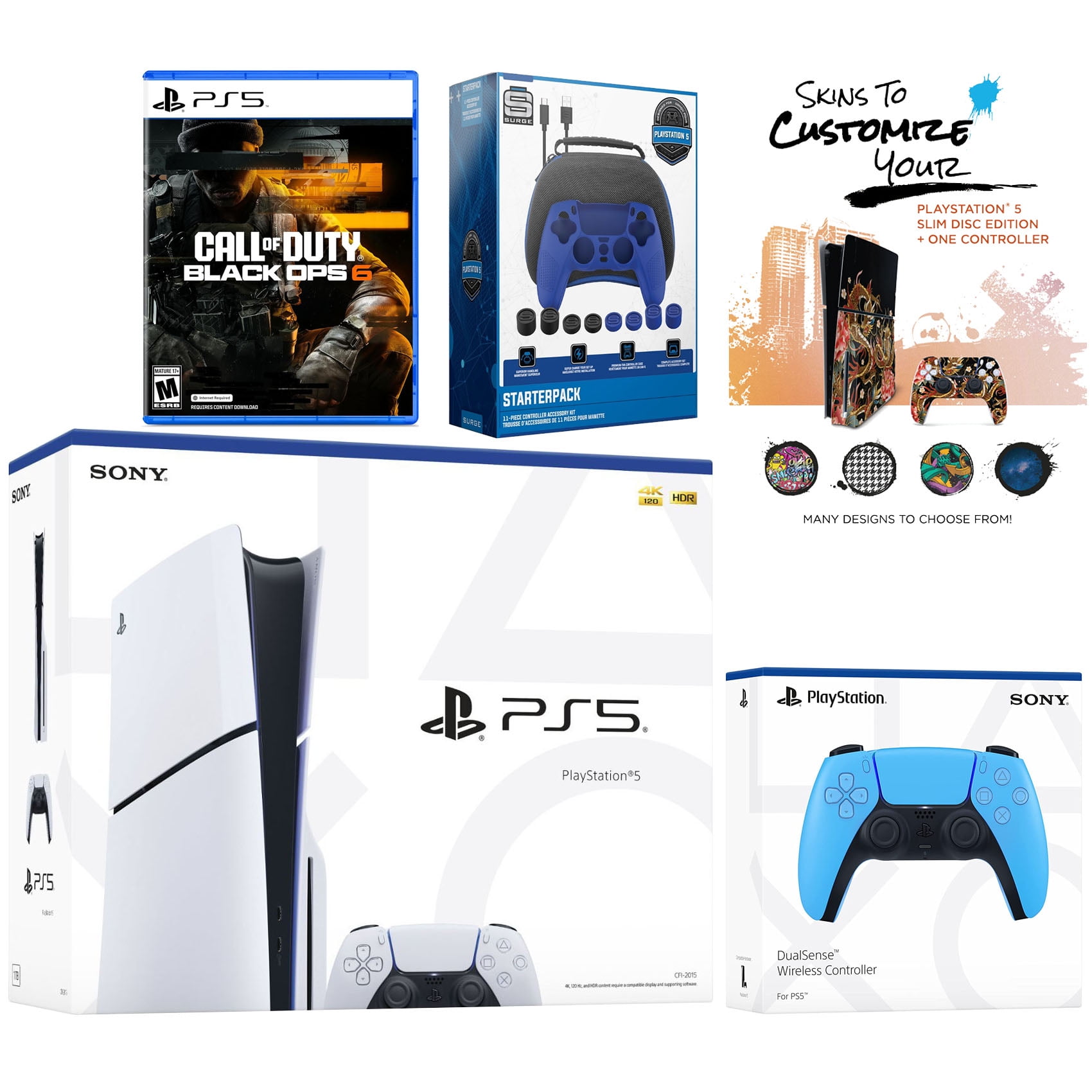 Sony PlayStation 5 Slim Disc with Call of Duty Black Ops 6, Extra ...