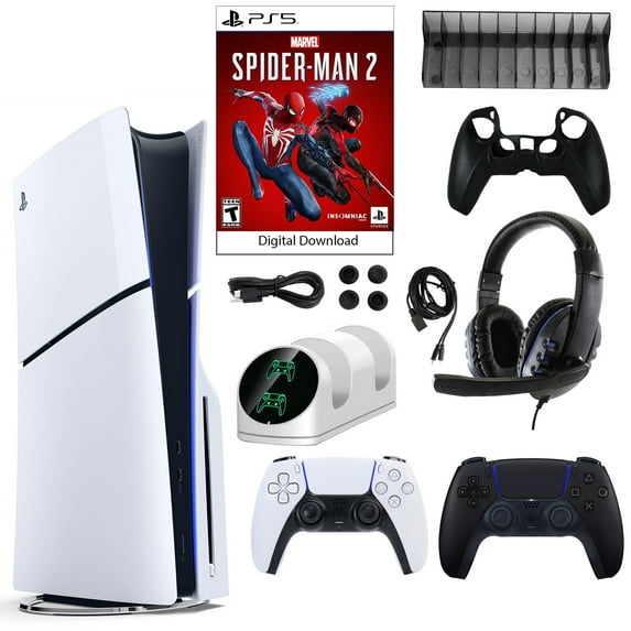 Sony PlayStation 5 Slim Spider Man 2 Console with Extra DualSense ...