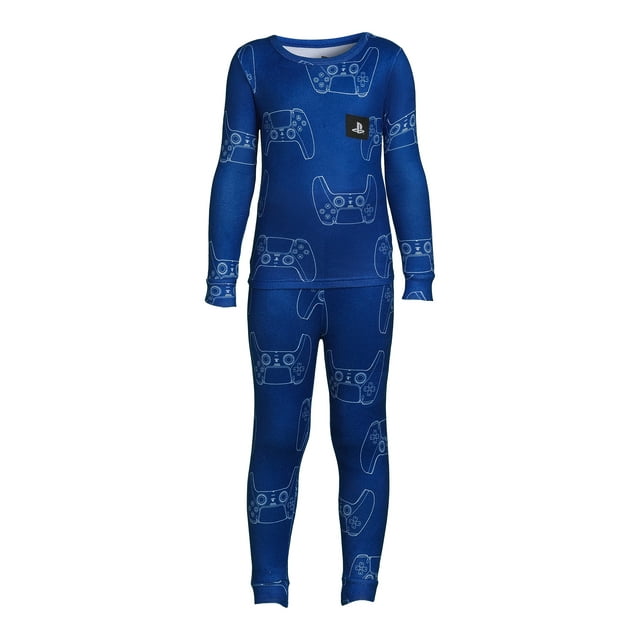 Sony PlayStation Boys Long Sleeve All Over Print 2-Piece Pajama Sleep ...