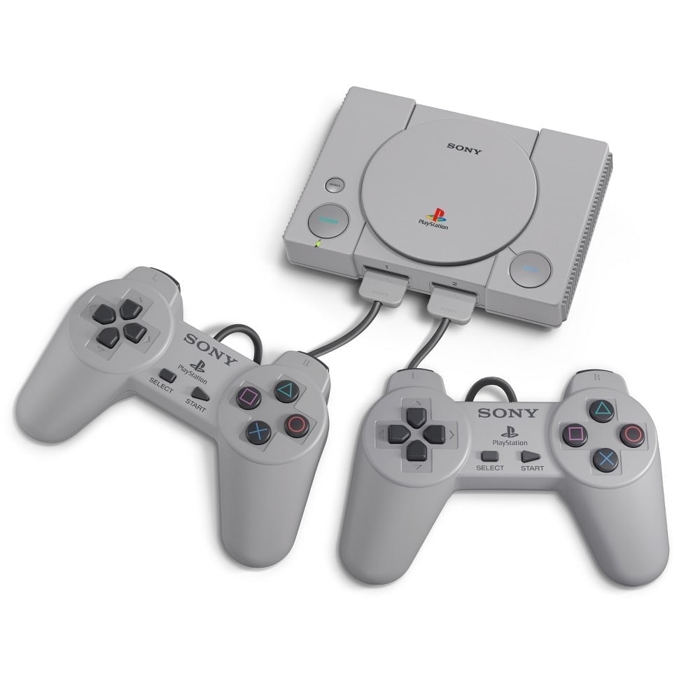 Sony PlayStation Classic Console in Gray Color With 2 Controller Bundle ...