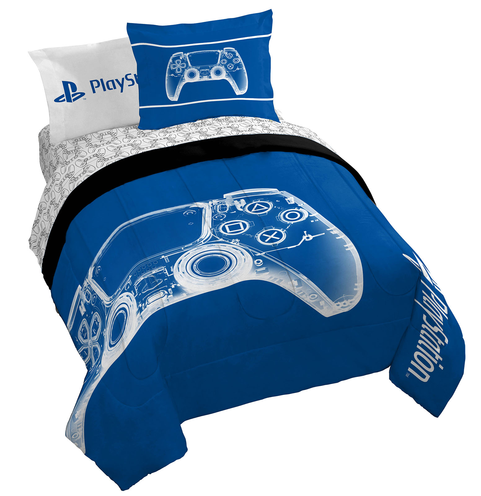 BBC Studios Bluey Blue 5 Piece Twin Bed Set w/ Sham, 100% Microfiber ...