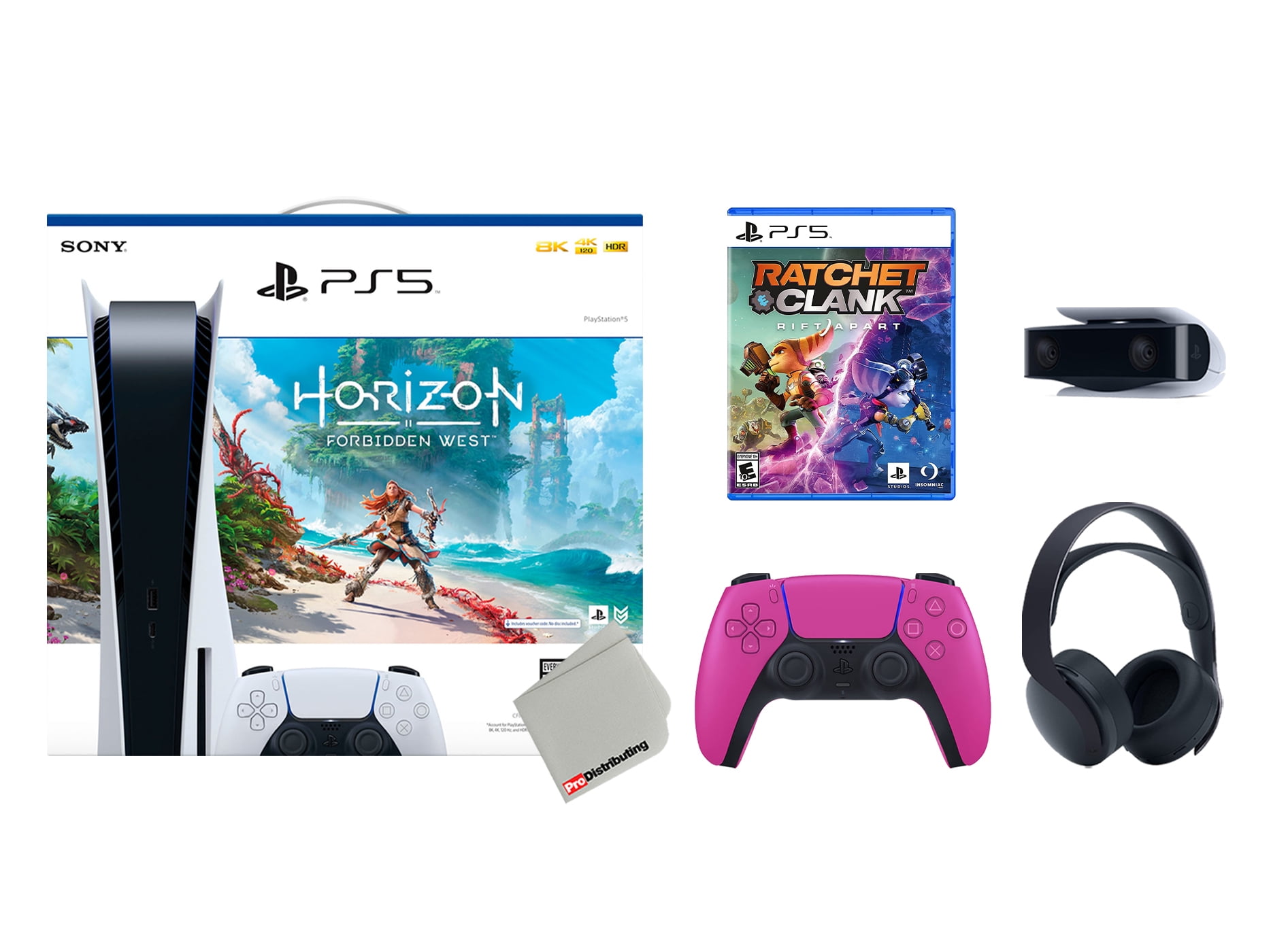 Sony Playstation 5 Disc Horizon Forbidden West Bundle with Extra Nova ...