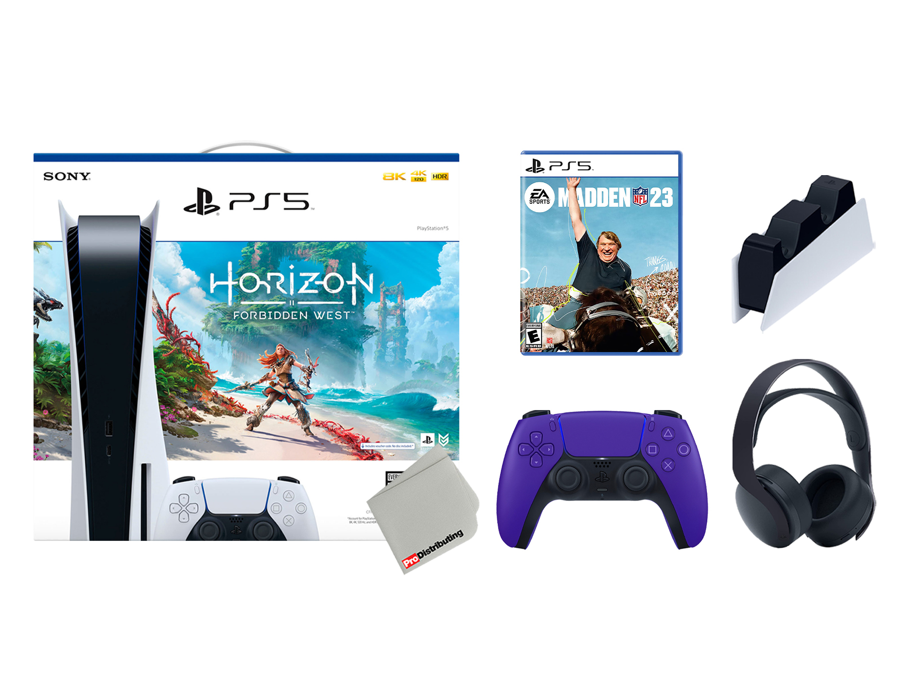 Sony Playstation 5 Disc Horizon Forbidden West Bundle with Extra ...