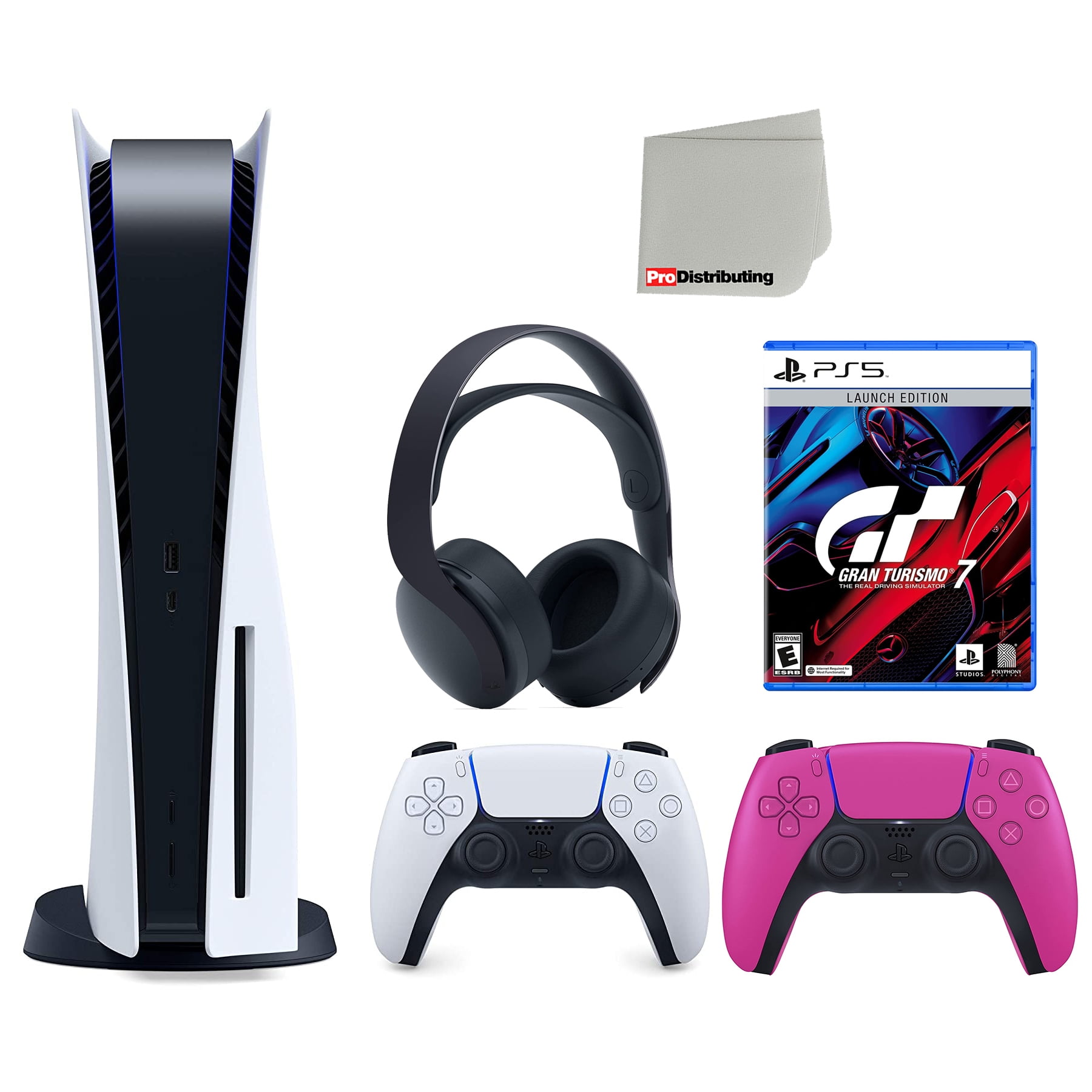 Sony Playstation 5 Disc (PS5 Disc) with Extra Pink Controller, Gran ...