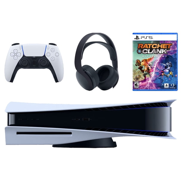 Sony Playstation 5 Disc Version Console with Black PULSE 3D Wireless ...