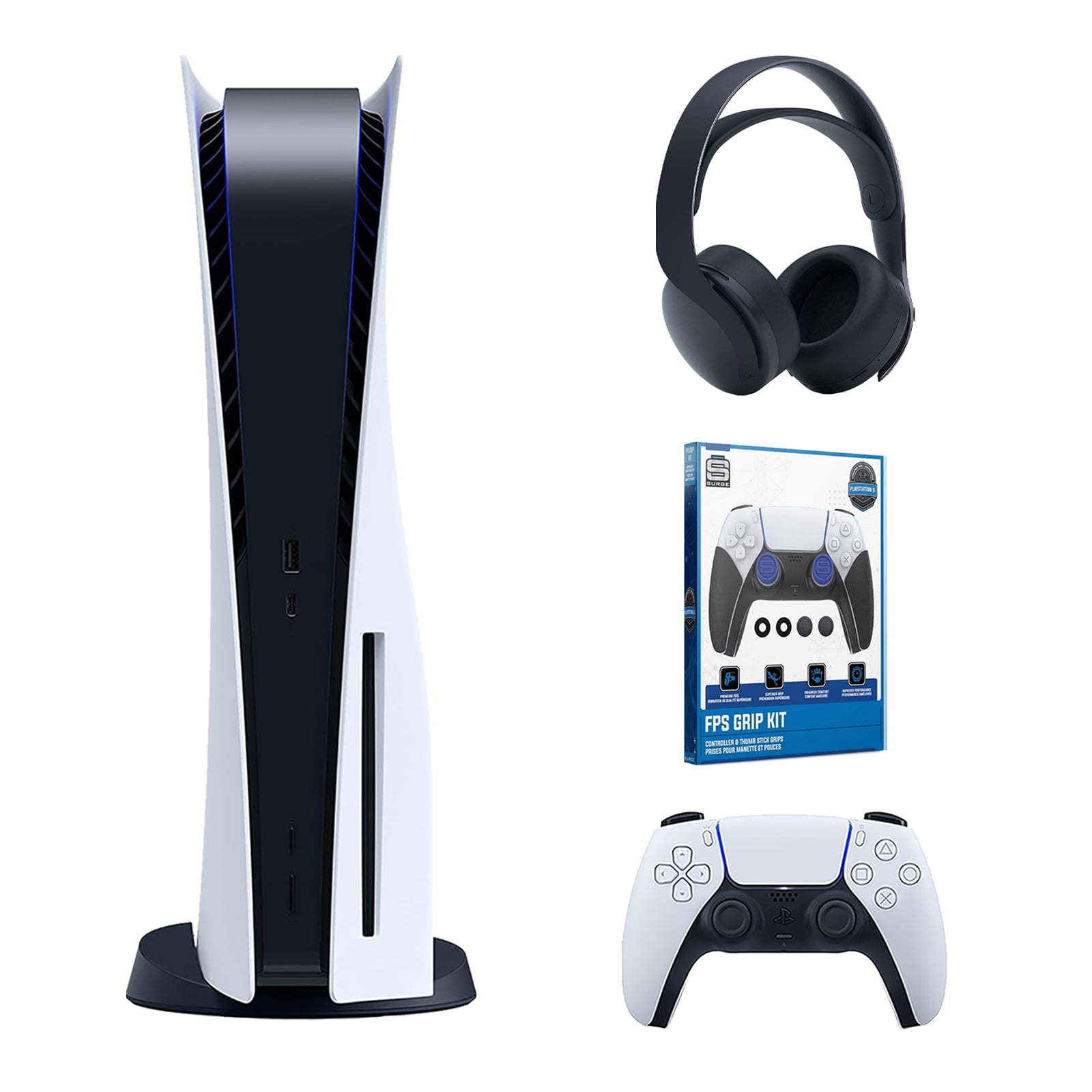 Sony Playstation 5 Disc Version Console with Black PULSE 3D Wireless ...