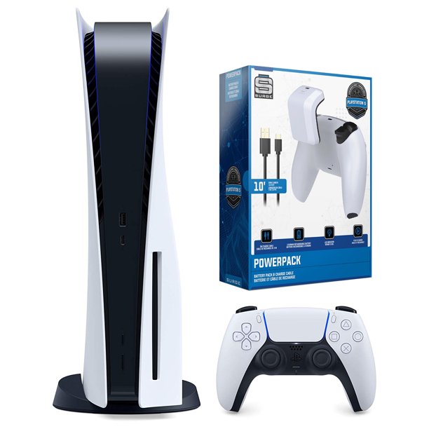 Sony Playstation 5 Disc Version (PS5 Disc) Console with PowerPack ...