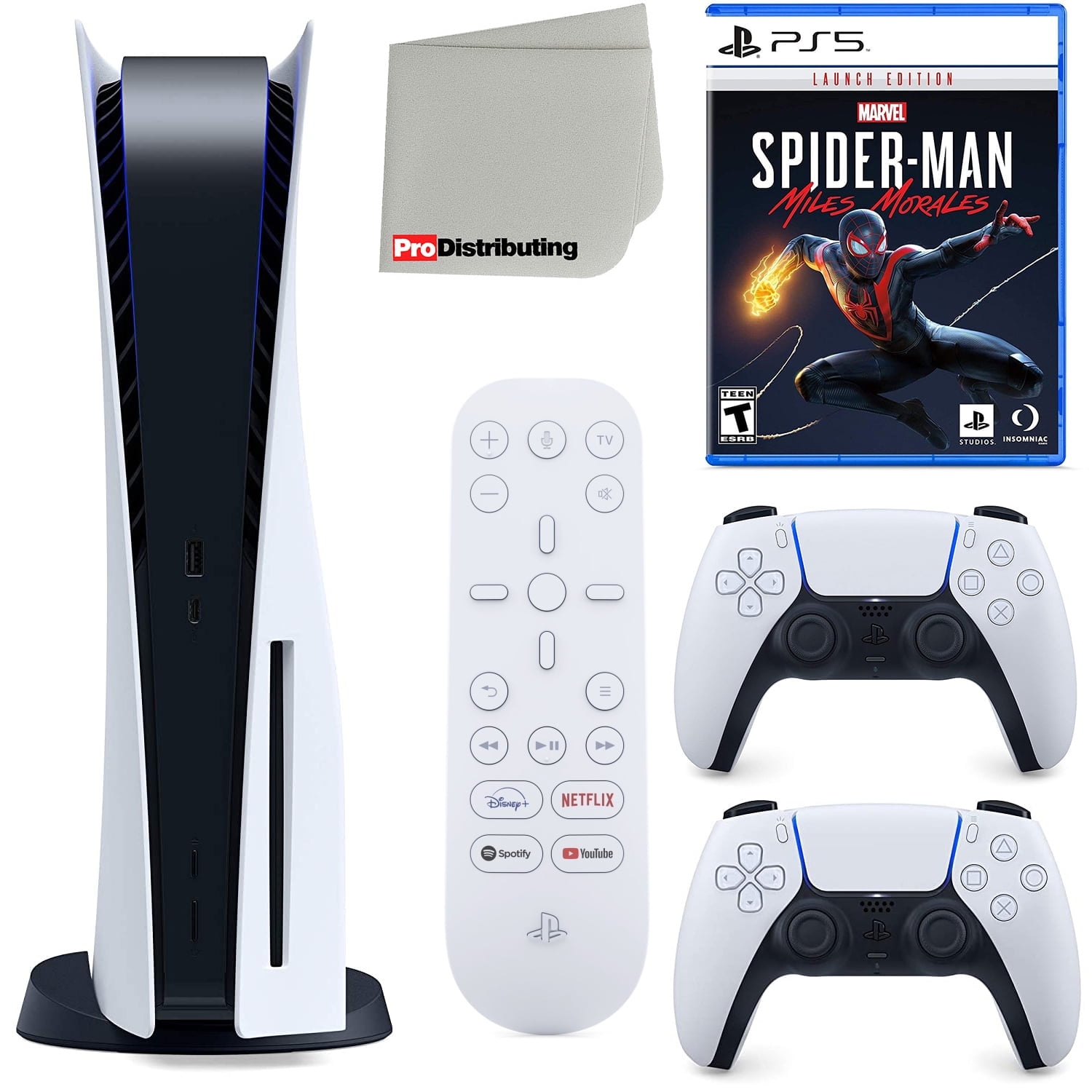 Sony PS5 Disc Version with Extra Controller, Media Remote, Spider-Man ...
