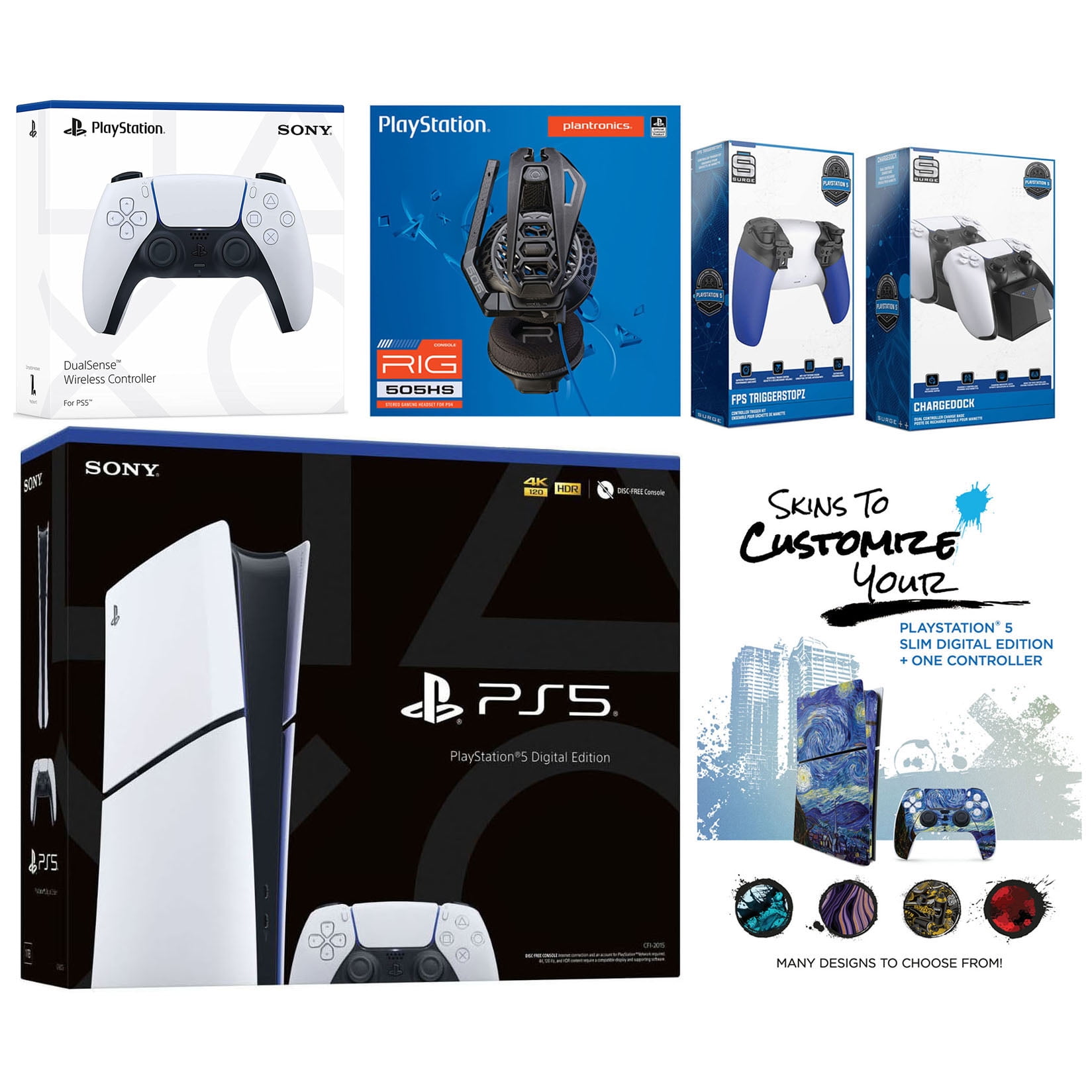 Sony Playstation 5 Slim Digital with Extra White Controller ...