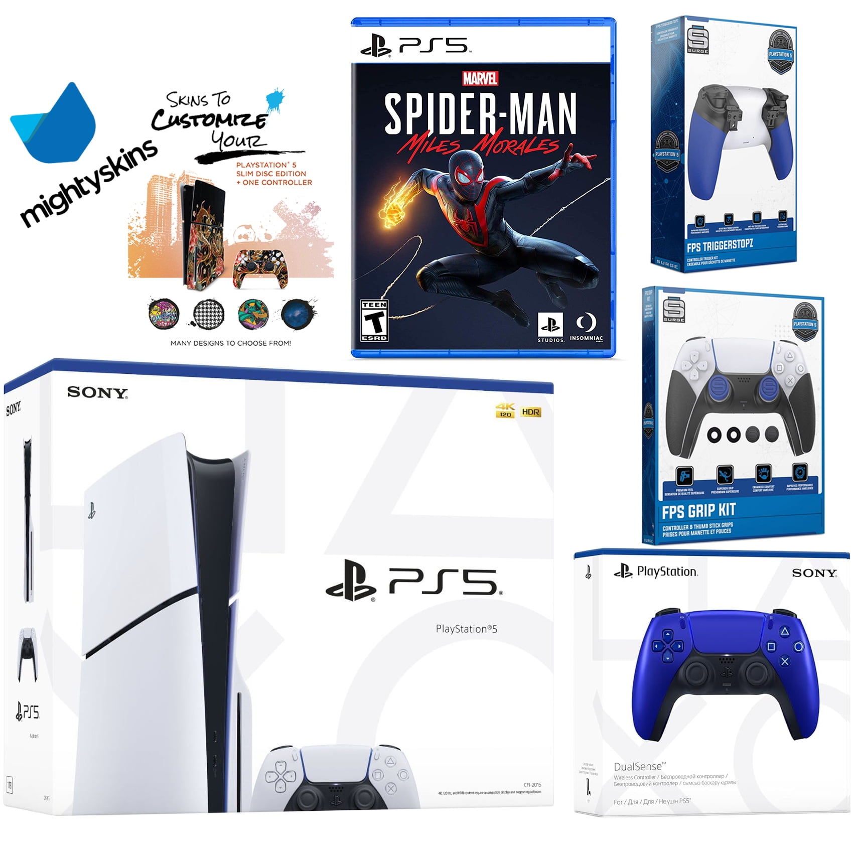 Sony Playstation 5 Slim Disc Bundle with Spider-Man: Miles Morales ...