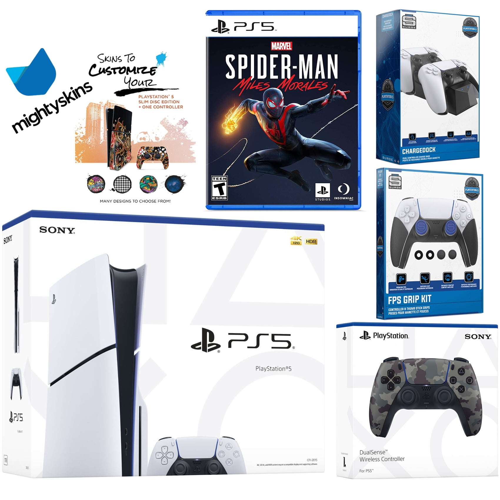 Sony Playstation 5 Slim Disc Bundle with Spider-Man: Miles Morales ...