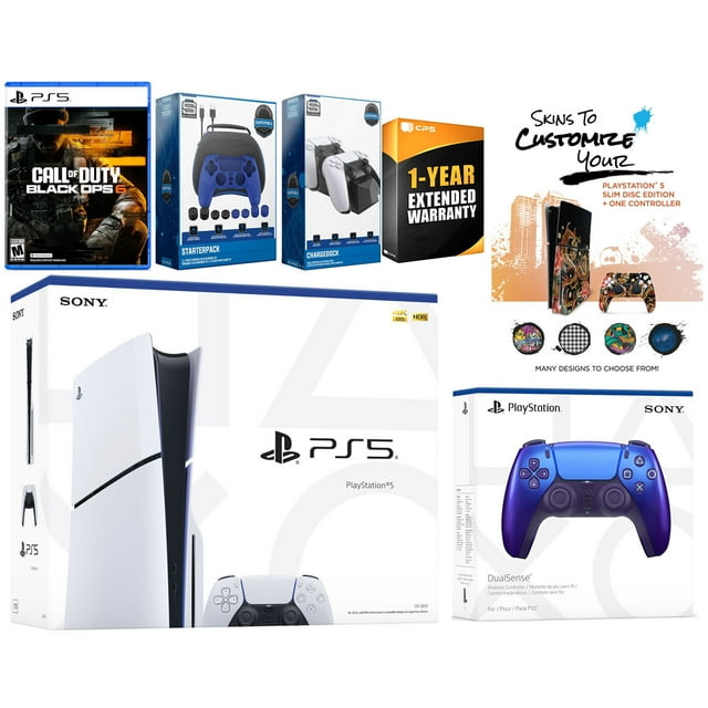 Sony Playstation 5 Slim Disc with Call of Duty: Black Ops 6, Extra ...