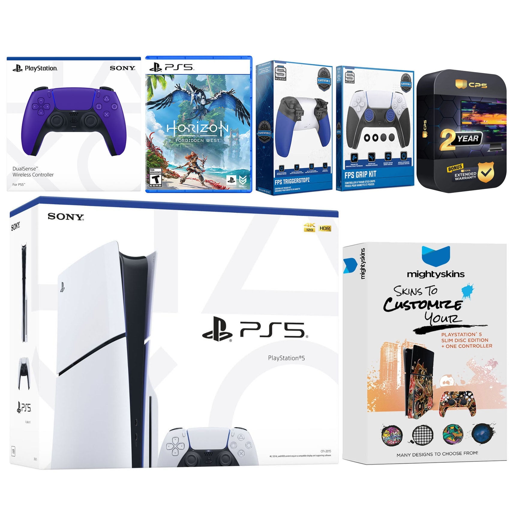 Sony Playstation 5 Slim Disc with Horizon Forbidden West, Extra ...