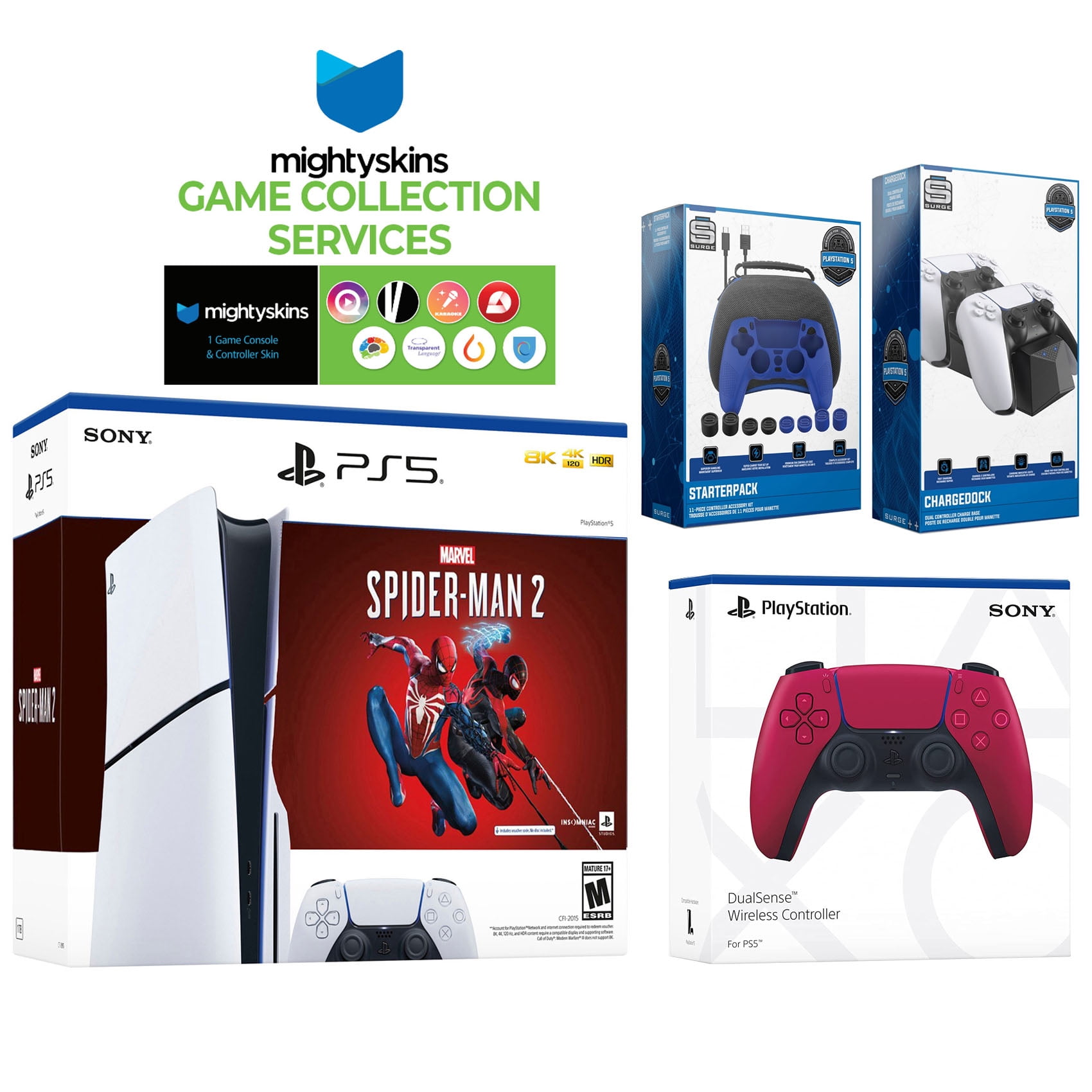 Sony Playstation 5 Slim Disc Marvel’s Spider-Man 2 Bundle with Extra ...