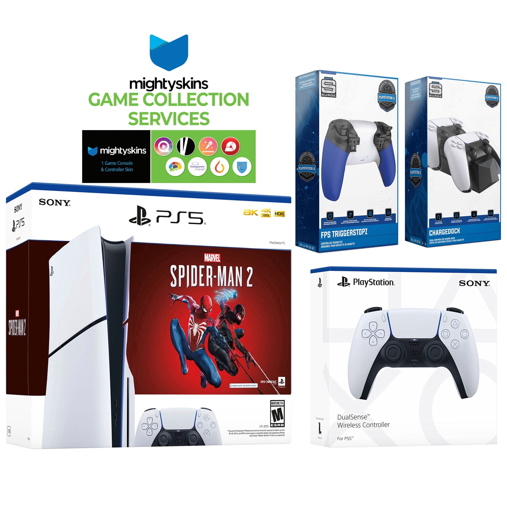 Sony Playstation 5 Slim Disc Marvel’s Spider-Man 2 Bundle with Extra ...