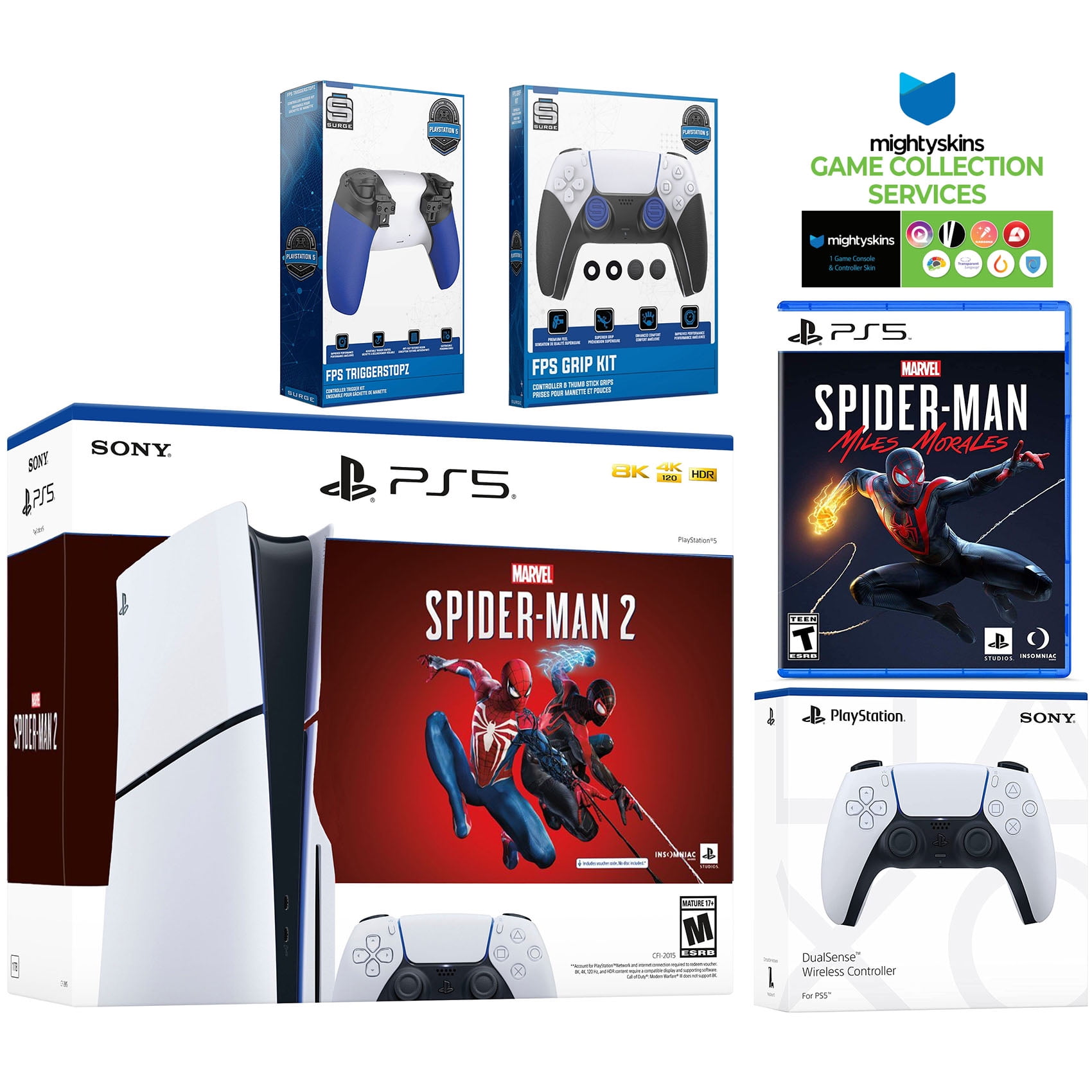 Sony Playstation 5 Slim Disc Marvel’s Spider-Man 2 Bundle with Spider ...
