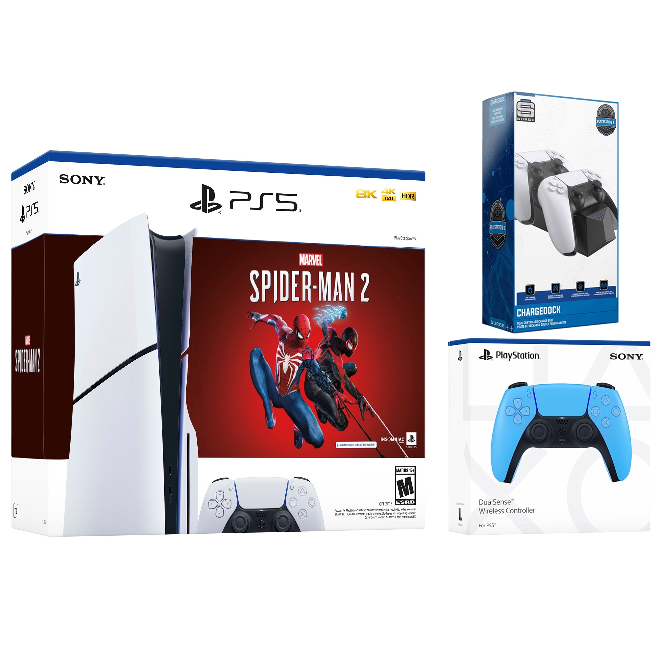 Sony Playstation 5 Slim Disc Marvel’s Spider-Man 2 Bundle with Extra ...