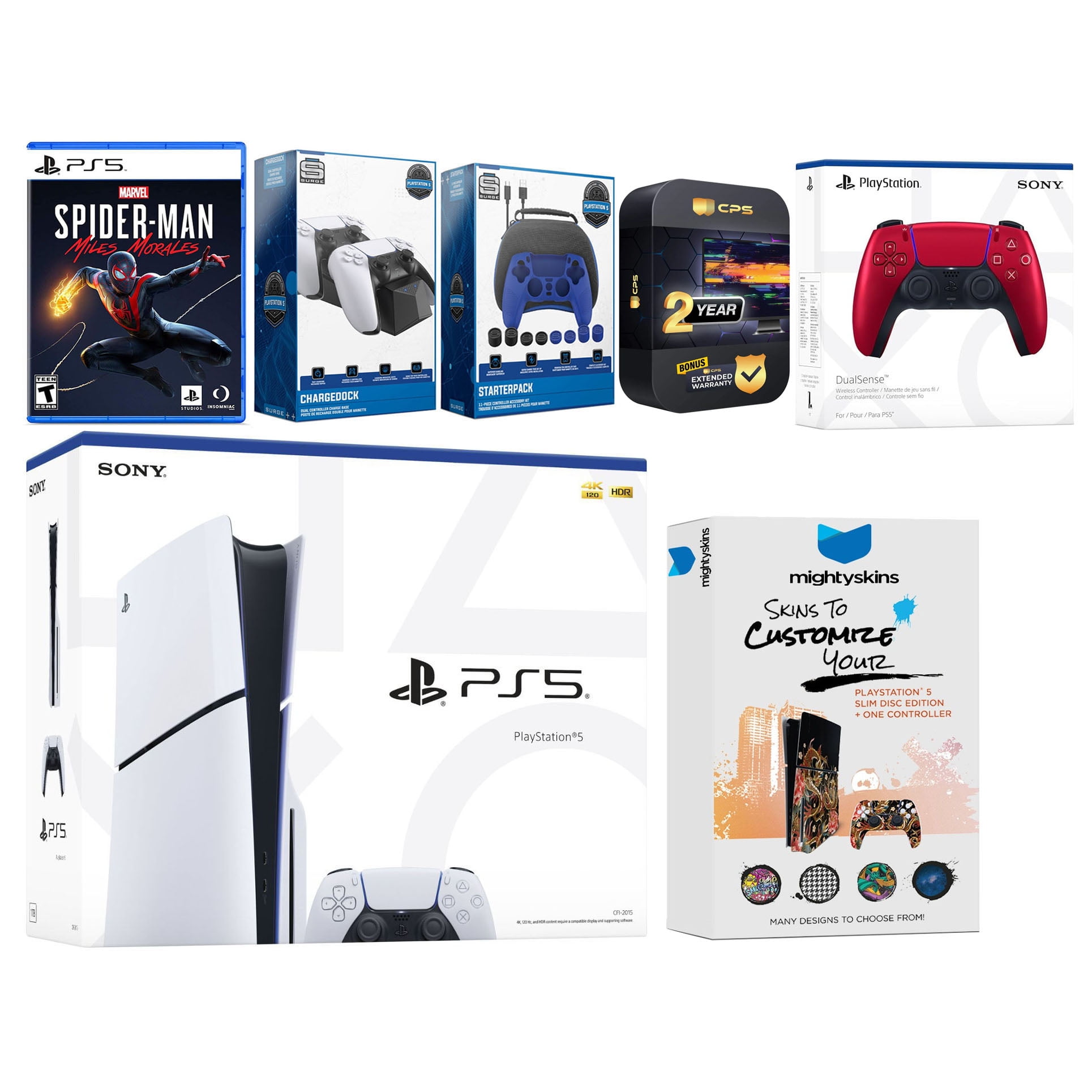 Sony Playstation 5 Slim Disc with Spider-Man: Miles Morales, Extra ...