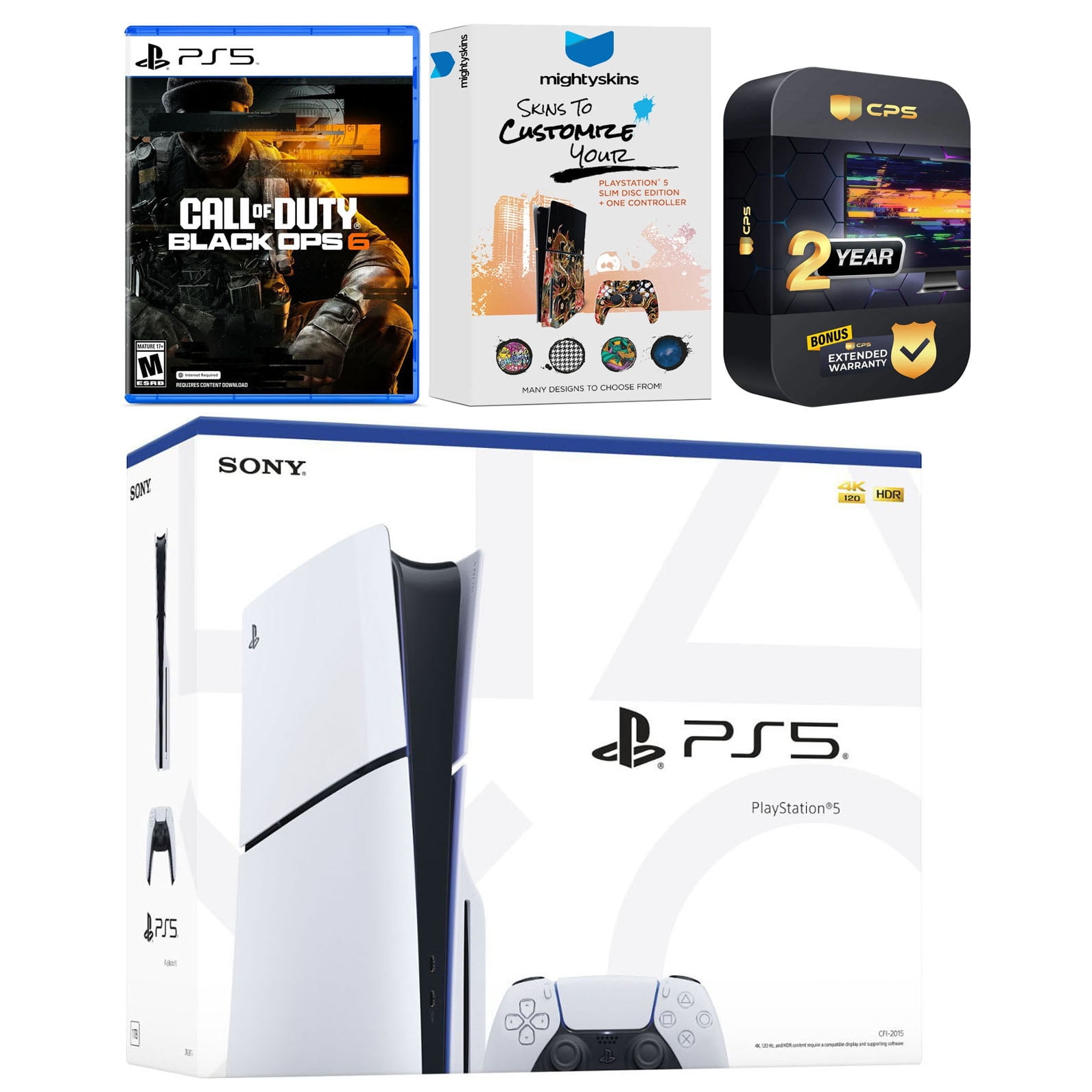 Sony Playstation 5 Slim Disc with Call of Duty Black Ops 6 Bundle Plus ...