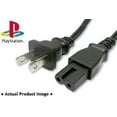 Sony Playstation AC Power Cord, 5.5' IEC Class II C7 Plug, Compatible with PS2, Dreamcast ...
