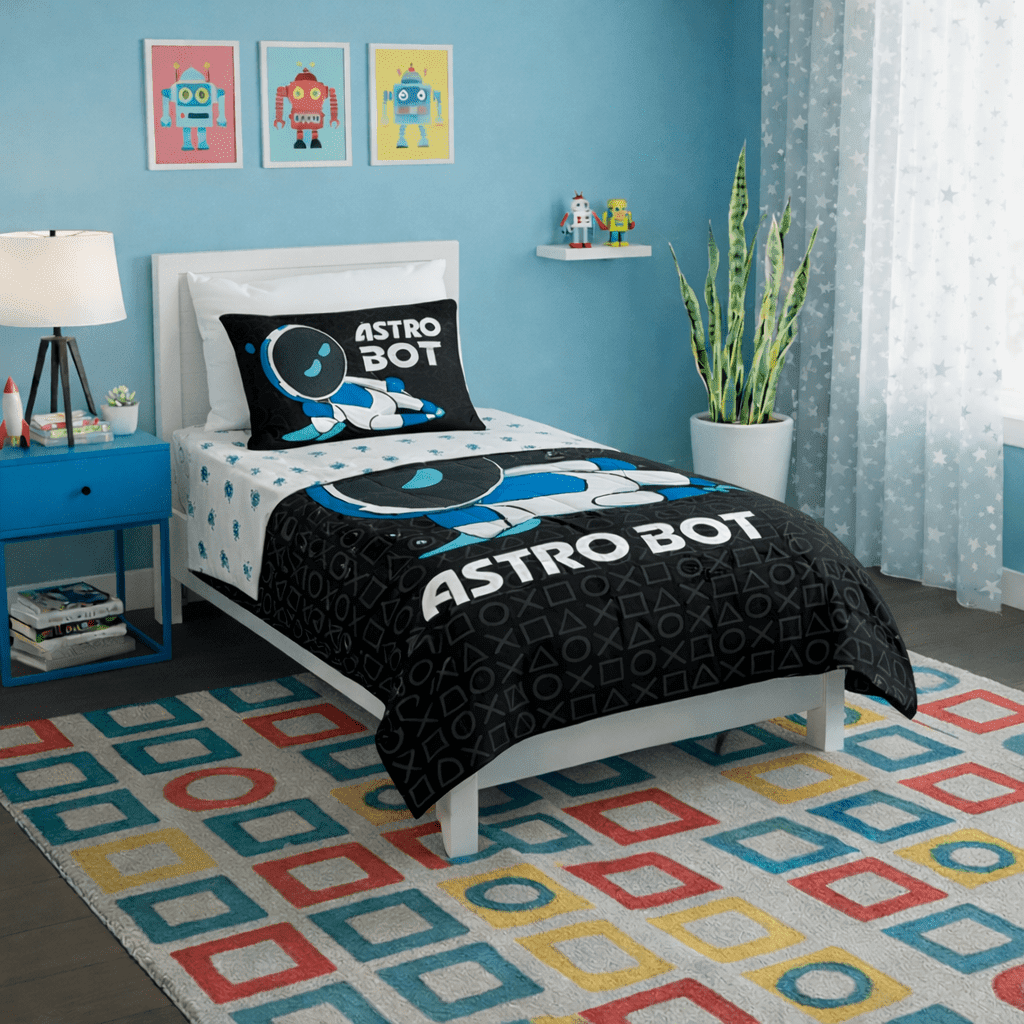 Sony Playstation Astro Bot Relax Astro Reversible Bedding Set, Twin 4 ...