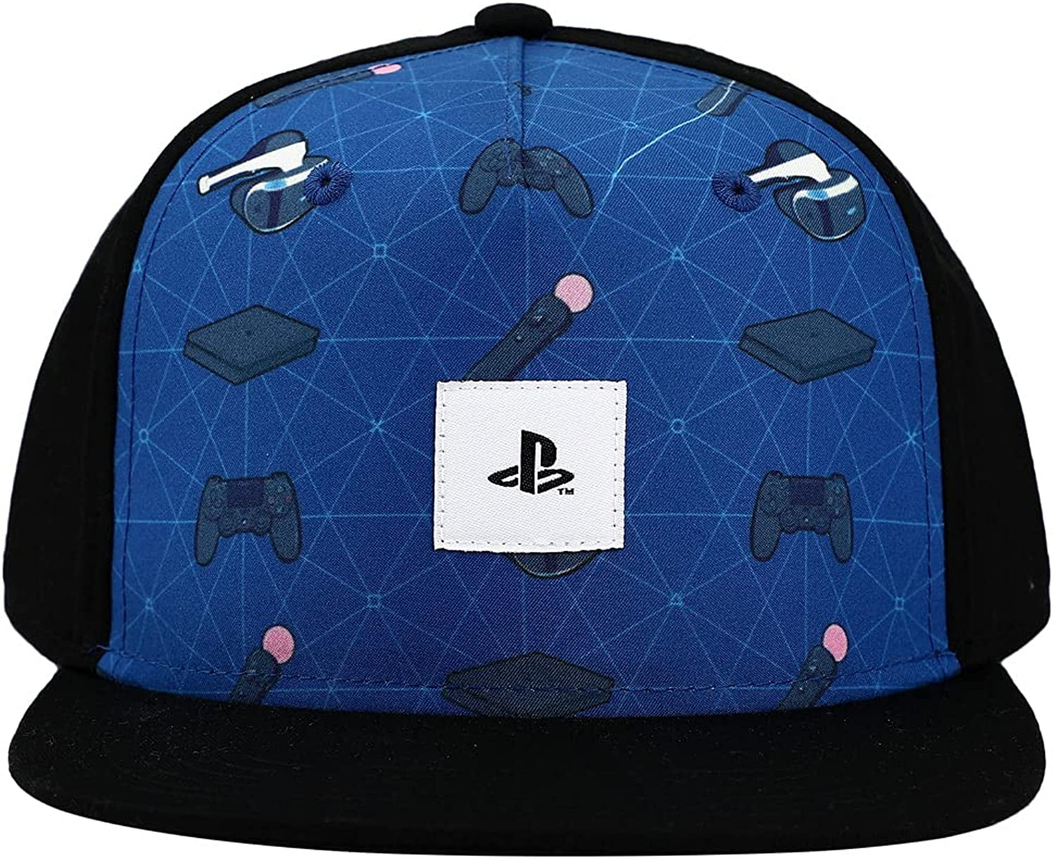 Sony Playstation Embroidered Logo Patch Gaming Icons Youth Flat Bill ...